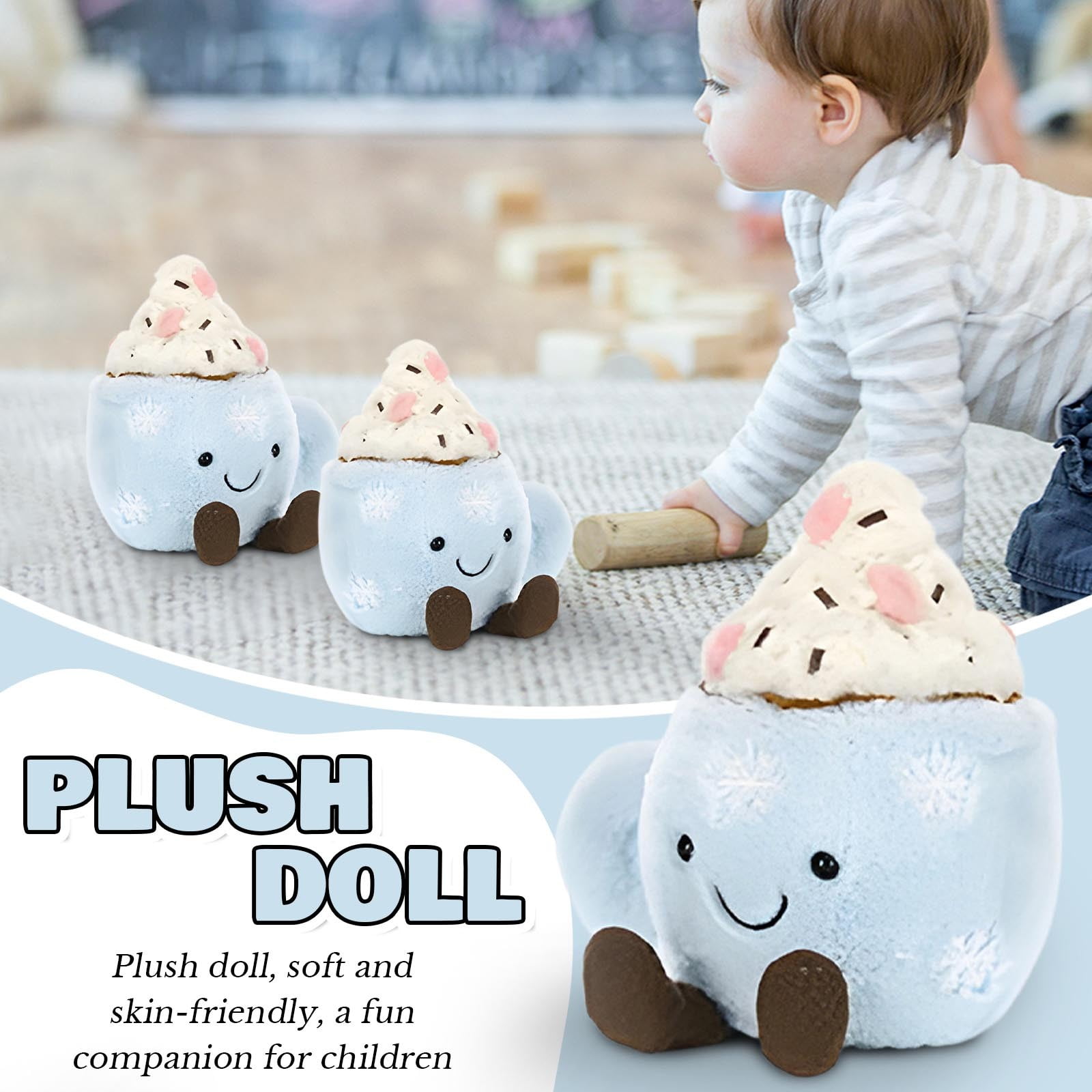 Kdfny 4.72" Jellycat Stuffed Animals, Jellycat Sundae Plush Jelly Cat ...