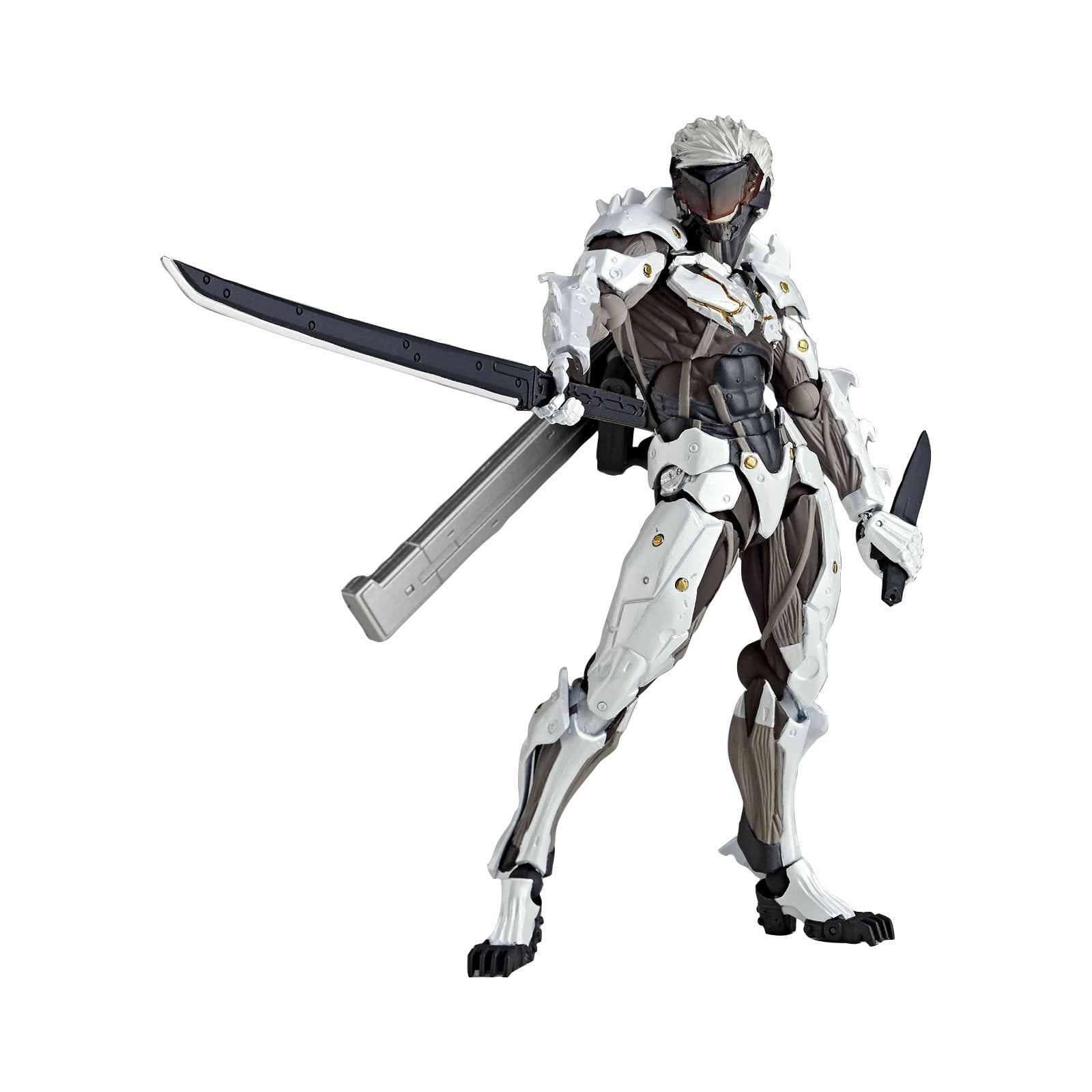 Kdfny 5.5" Metal Gear Rising: Revengence White Raiden Action Figure Toy ...