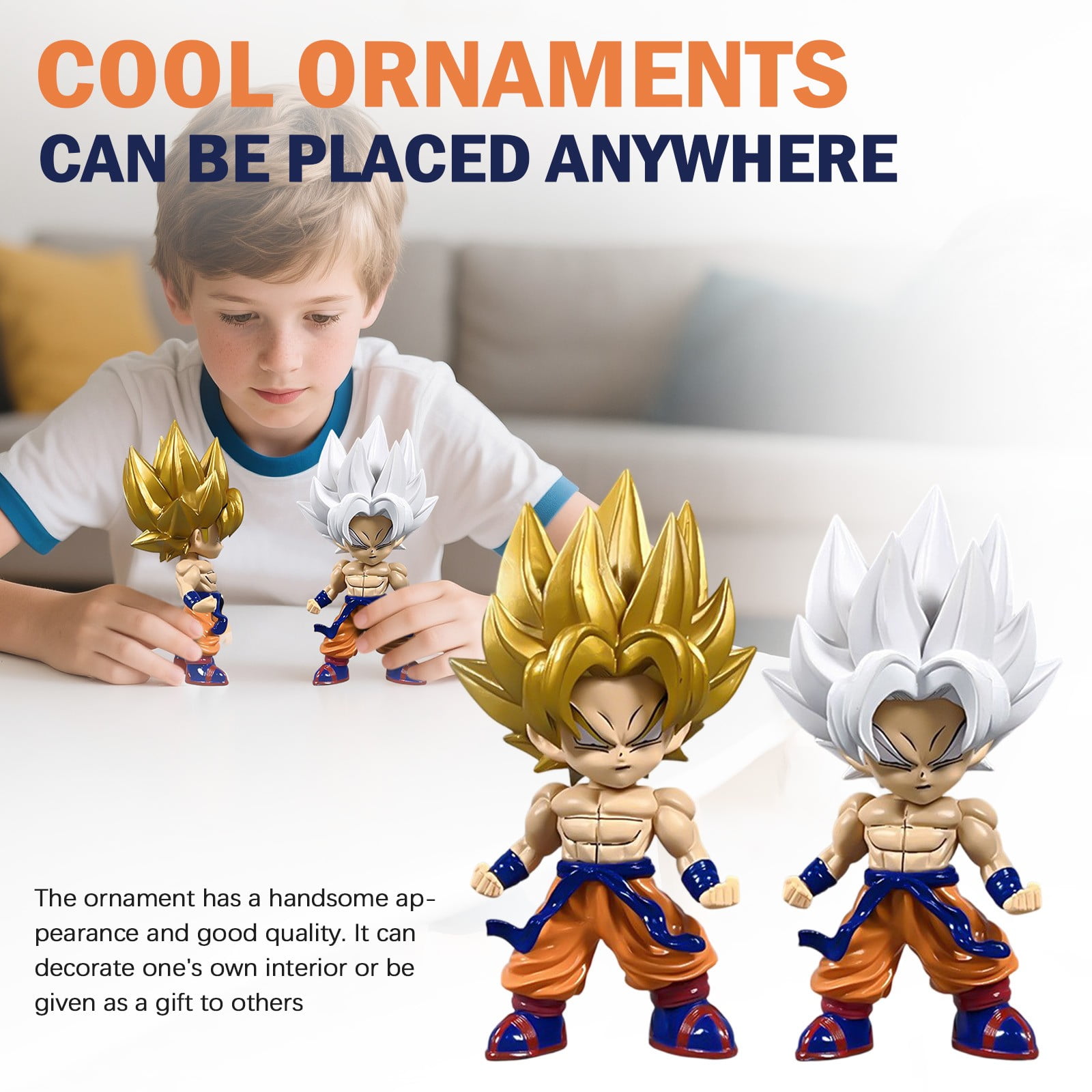Kdfny 6.3" Super Saiyan Goku Figure Dragon Ball Toys, 2PCS/Set Dragon ...