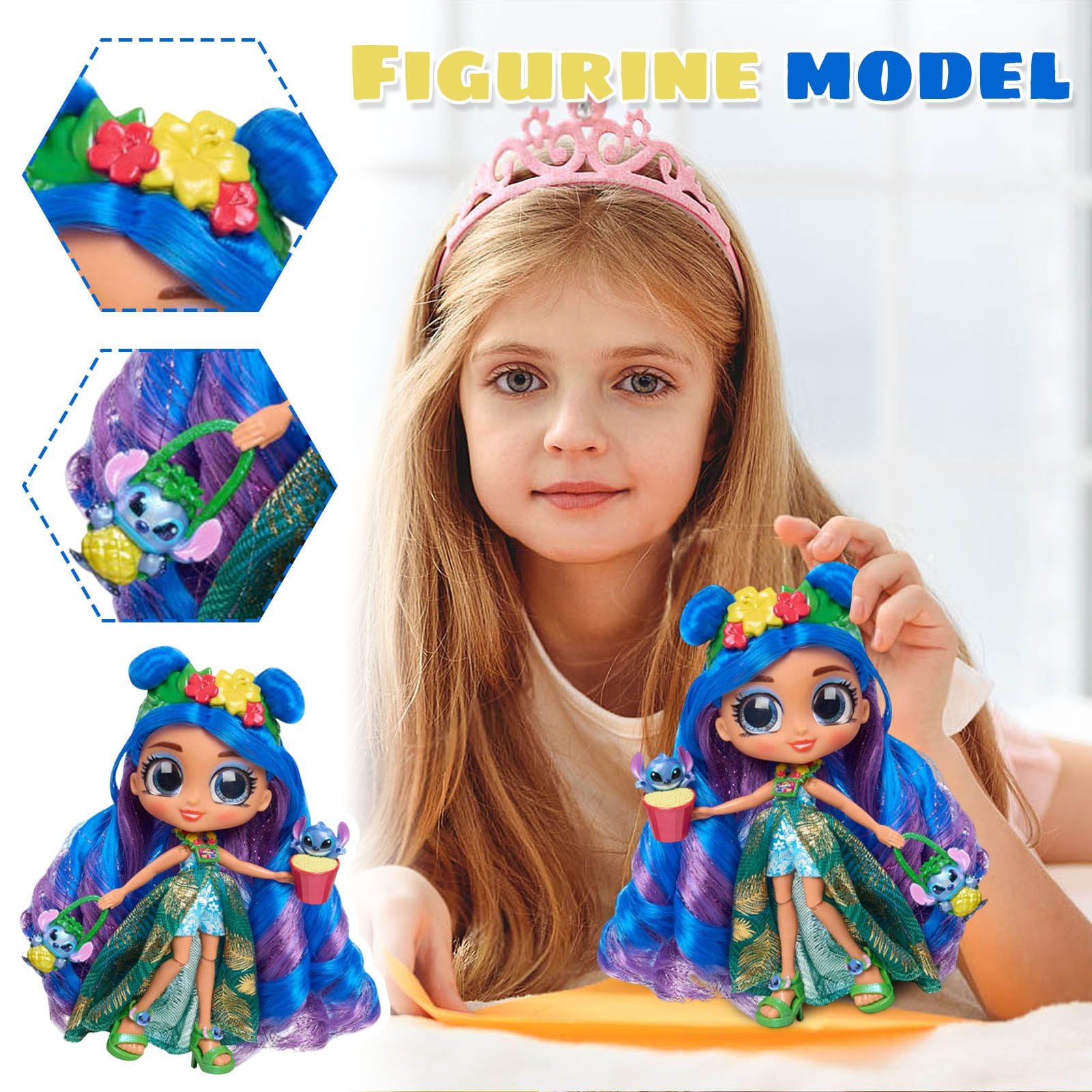 Kdfny 7" Hairdorables Collectible Action Figure - Video Game Inspired ...