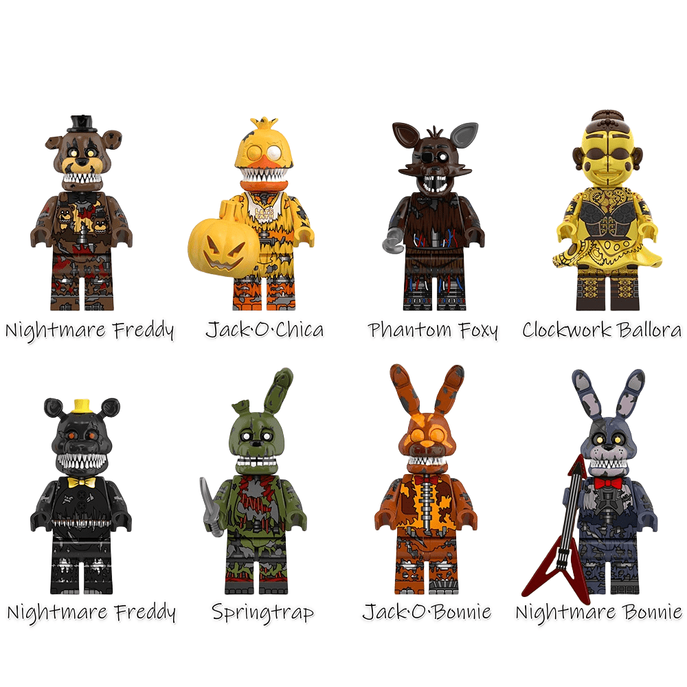 Kdfny FNAF Five Night at Freddy's Minifigures Action Figure Building ...