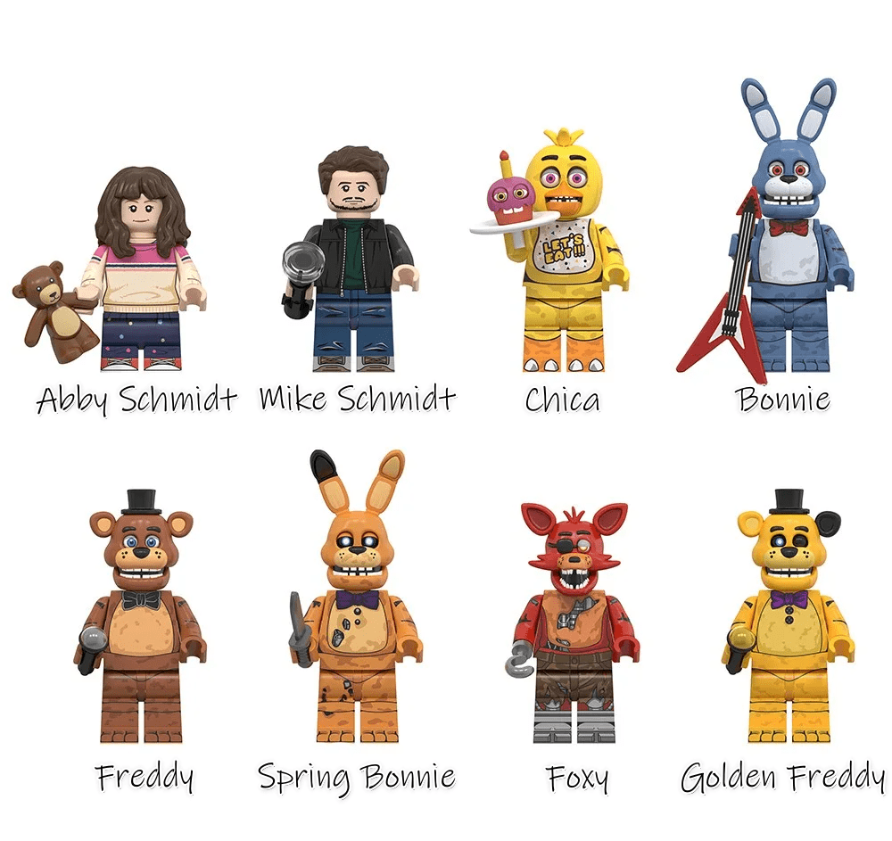Kdfny Five Night at Freddy's Minifigures Action Figure Building Block ...
