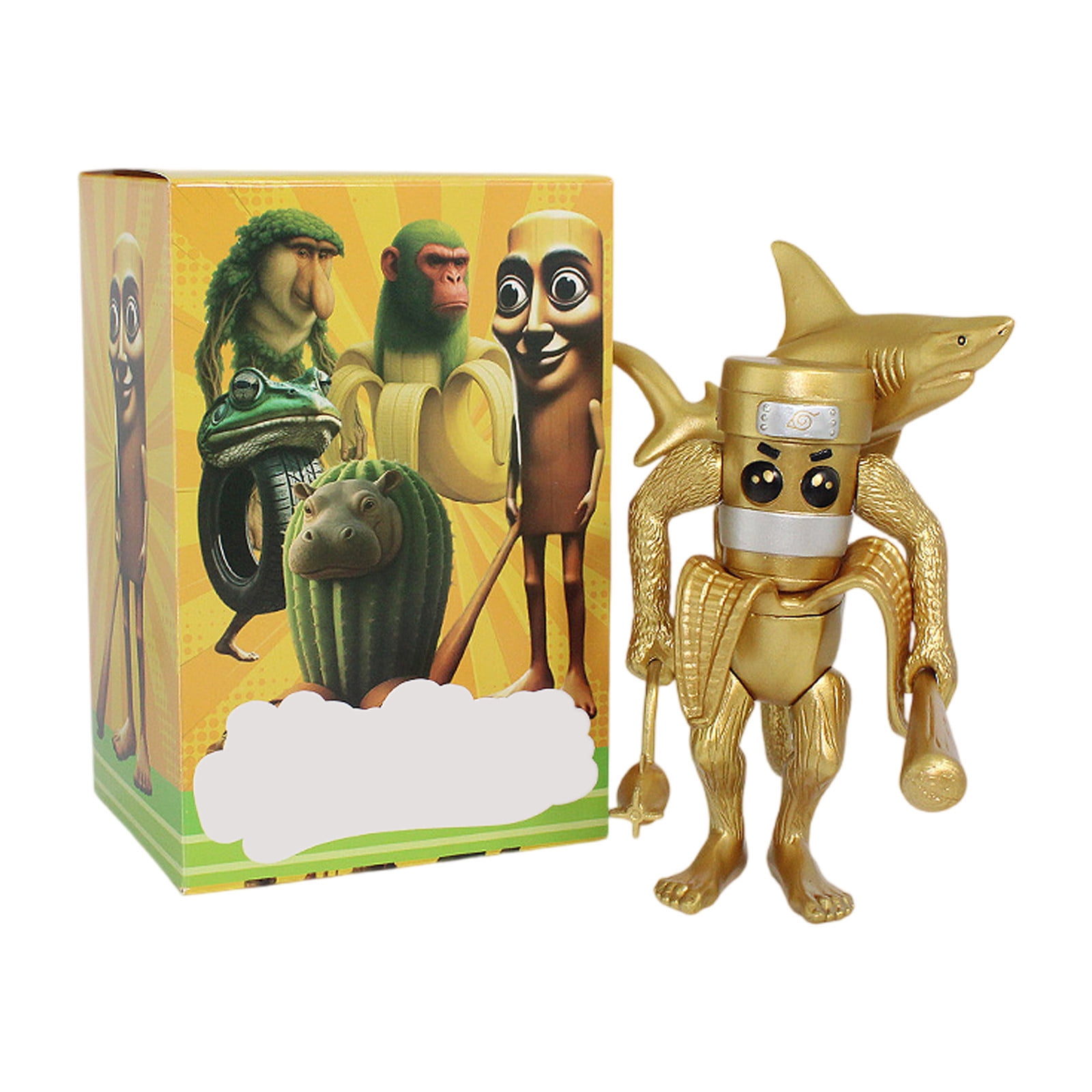 Kdfny Italian Brainrot Animals Fusion-Form Action Figure - Gold, 7.8 ...