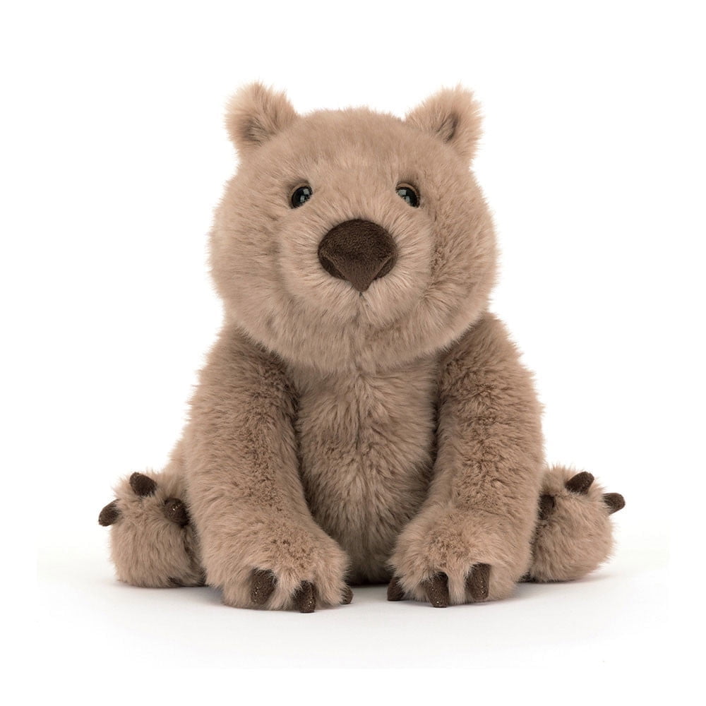 Kdfny Jellycat Wonda Wombat Plush - 12" Brown Bear Stuffed Animal ...