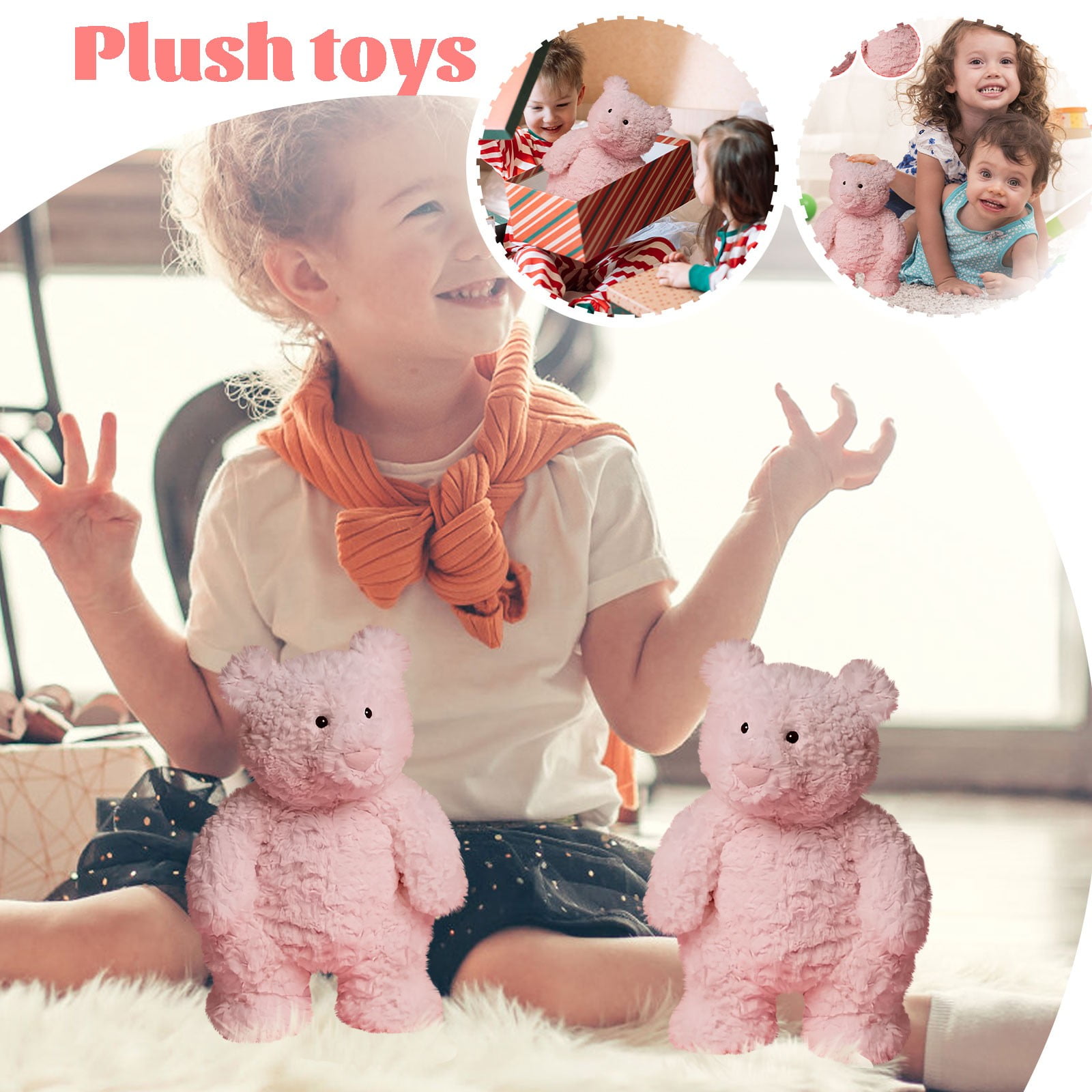 Kdfny Pink Pig Stuffed Animal 11" - Adorable Pig Plush Toy with Soft ...