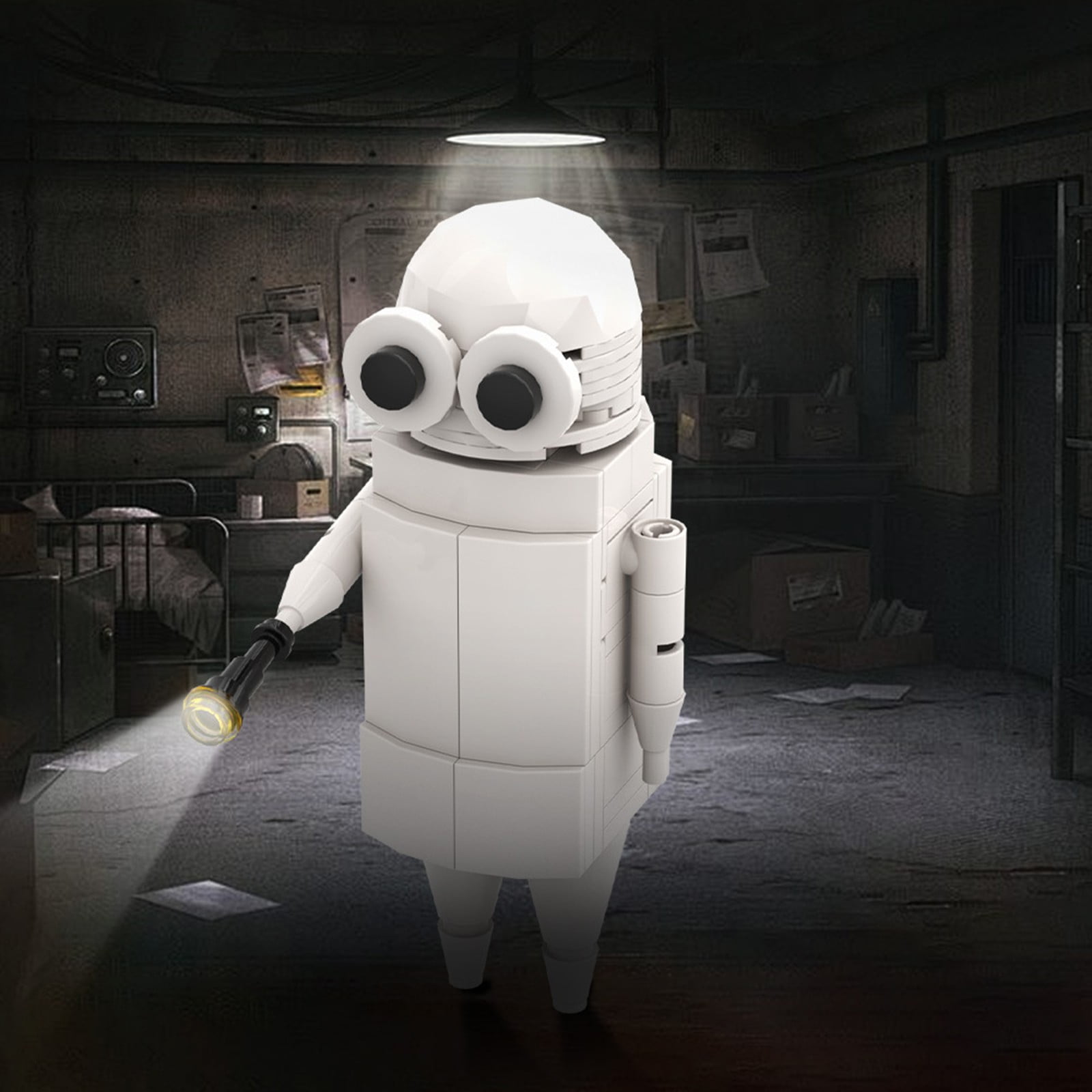 Kdfny REPO White 3D Printed Character Figure Articulated Toys 5 Inch ...