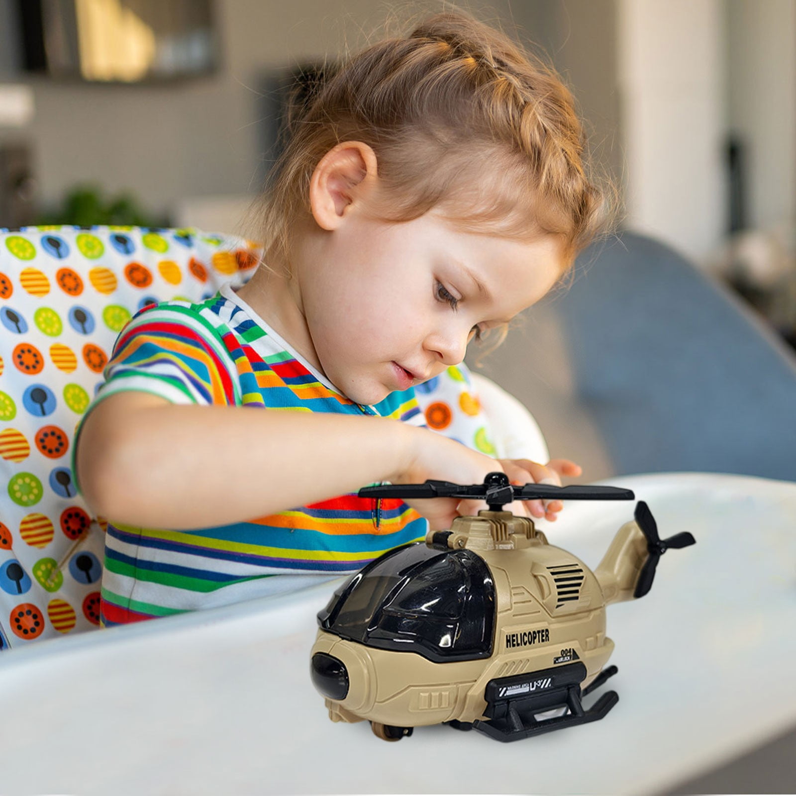 Kdfny Realistic Inertial Helicopter Model with Rotating Propeller ...