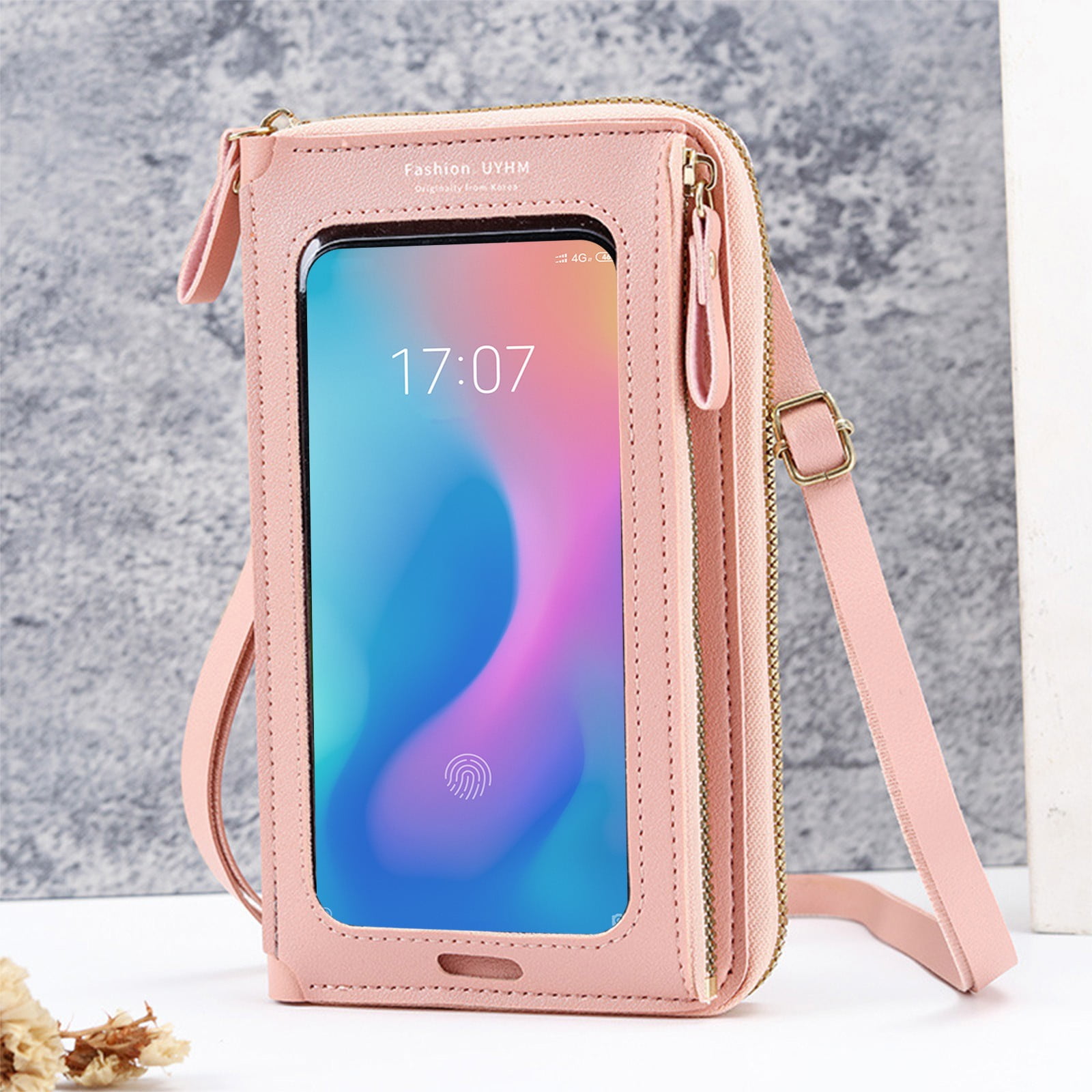Kdkad CrossBody Bags with Touchscreen Cell Phone Purse Window Zipper ...