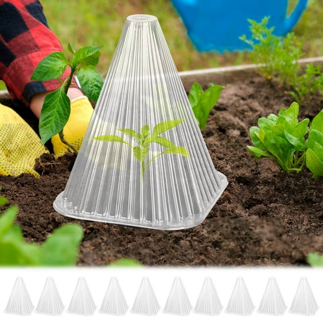Kdkad Garden Cloches for Plants, Reusable Plastic Small Plant Protector ...