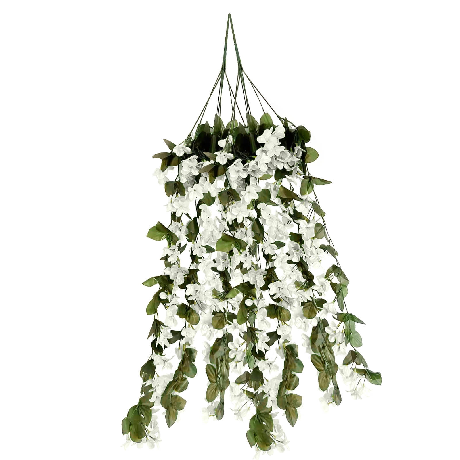 Kdkad Violet Hanging Flowers, Artificial Decor Violet Simulation ...