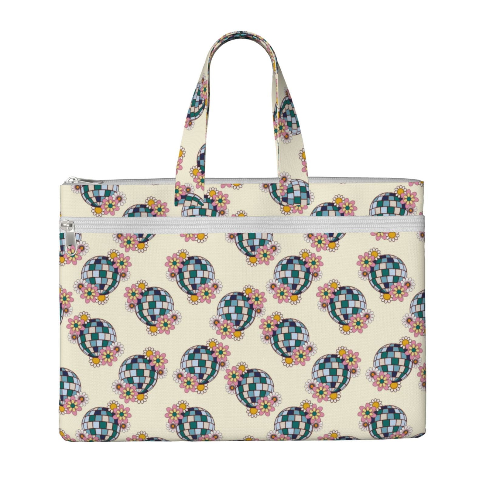 Kdxio 70s Disco Ball File Tote Document Bag Business Briefcase Bag ...