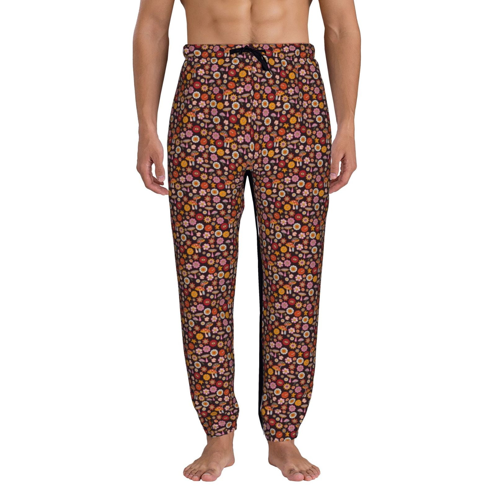 Kdxio 70s Groovy Hippie Retro Pattern Joggers,Sweatpants for Men with ...
