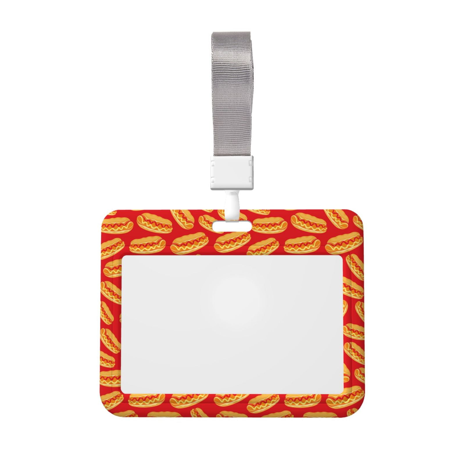 Kdxio A Big Hot Dog Card Badge Holder Work Badge Sleeve for Office ...