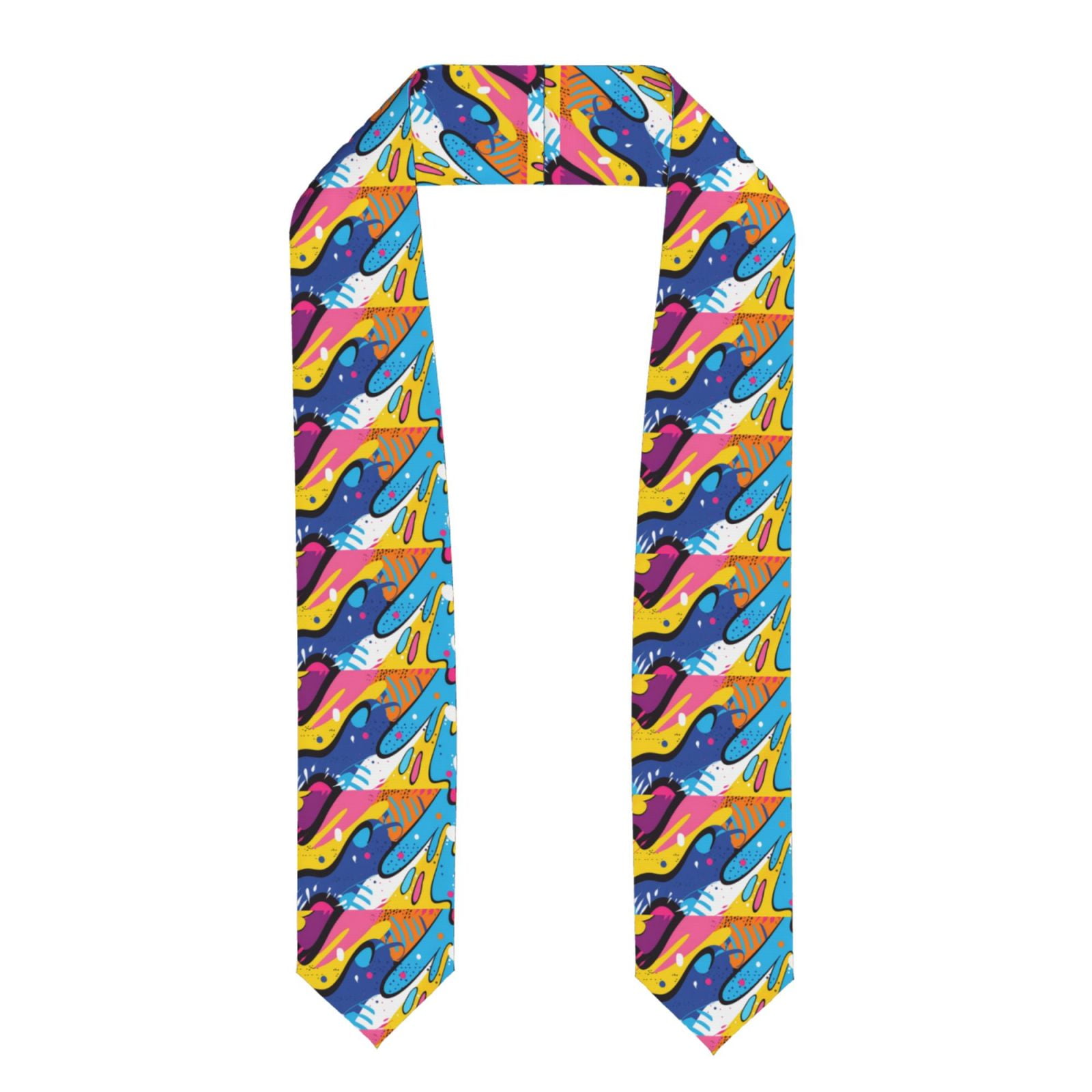 Kdxio Abstract Color Splash Graduation Stole Class, Graduation Sash ...
