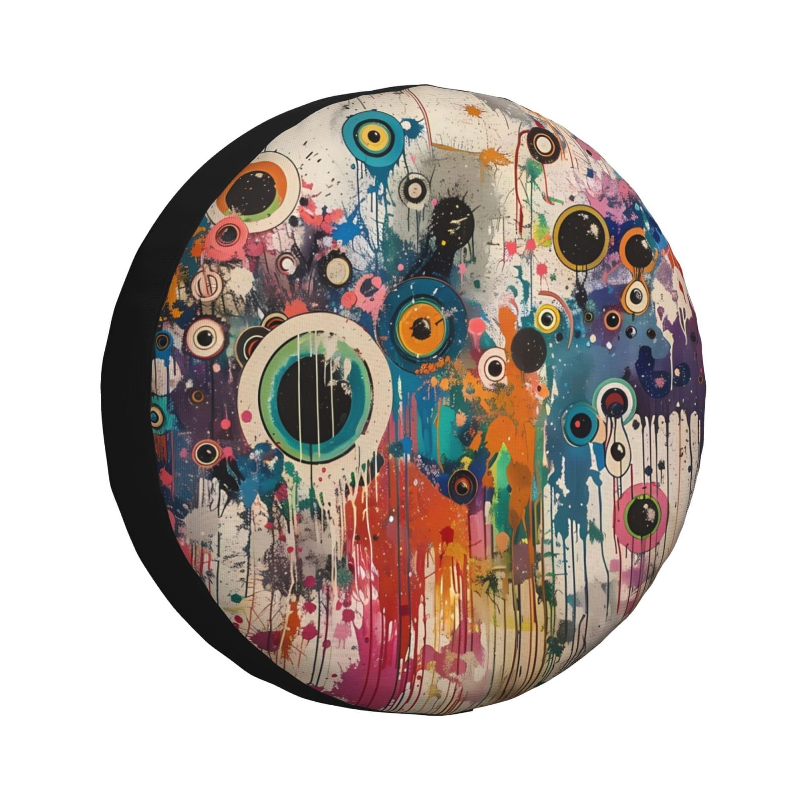 Kdxio Abstract Colorful Dripping Circles for Tire Cover Wheel ...