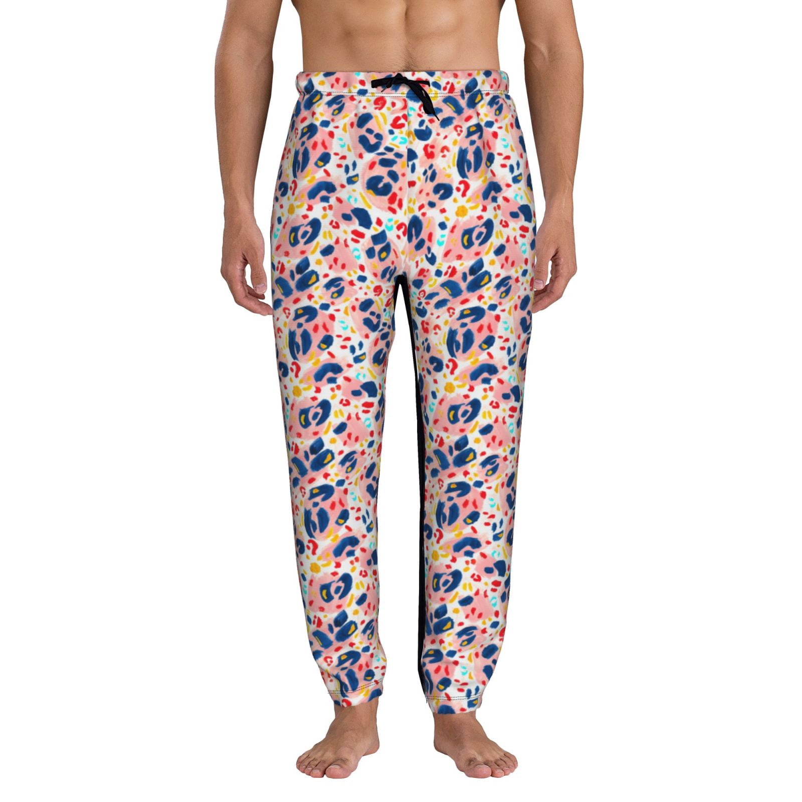 Kdxio Abstract Leopard Print Pattern Joggers,Sweatpants for Men with ...