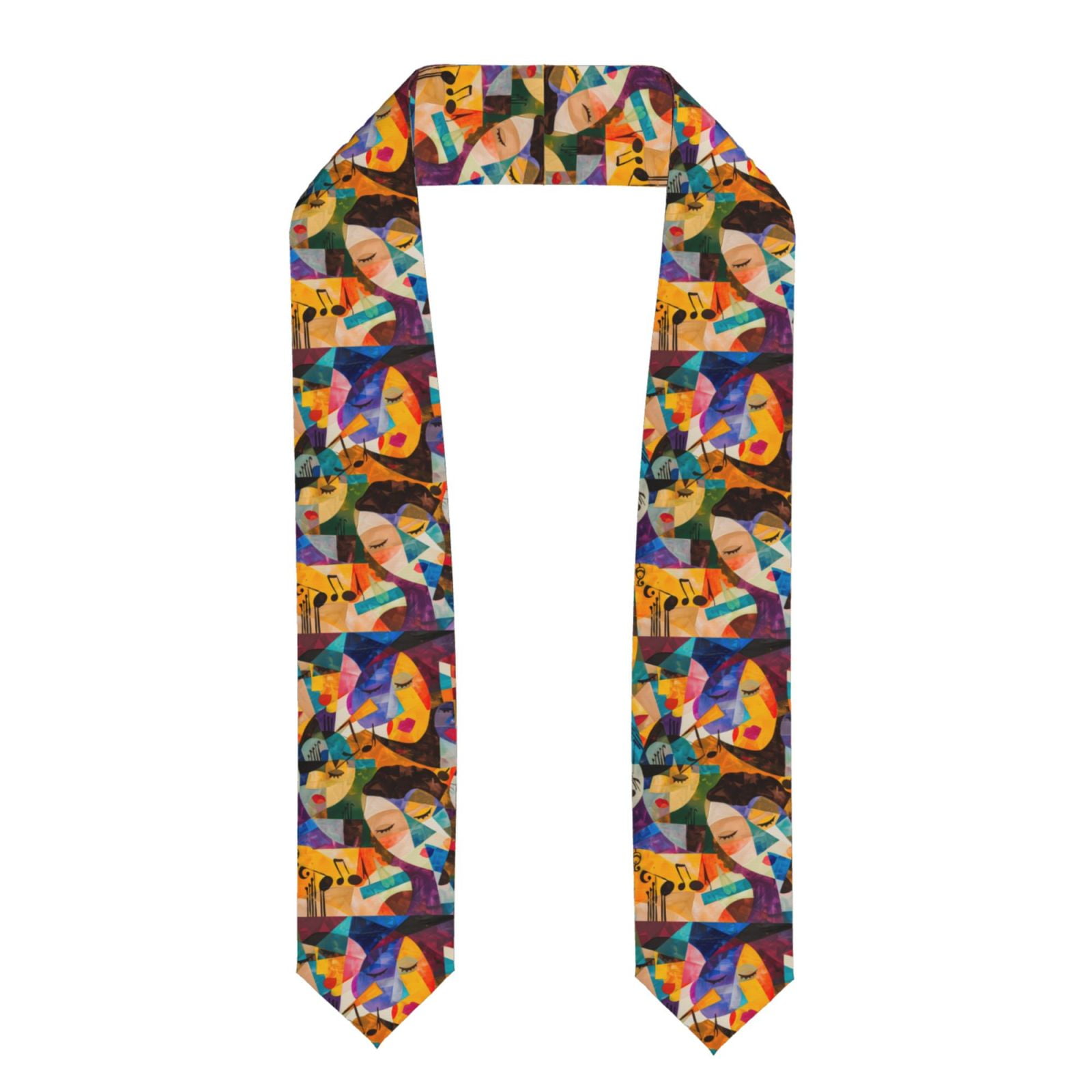 Kdxio Abstract Musical Faces Graduation Stole Class, Graduation Sash ...