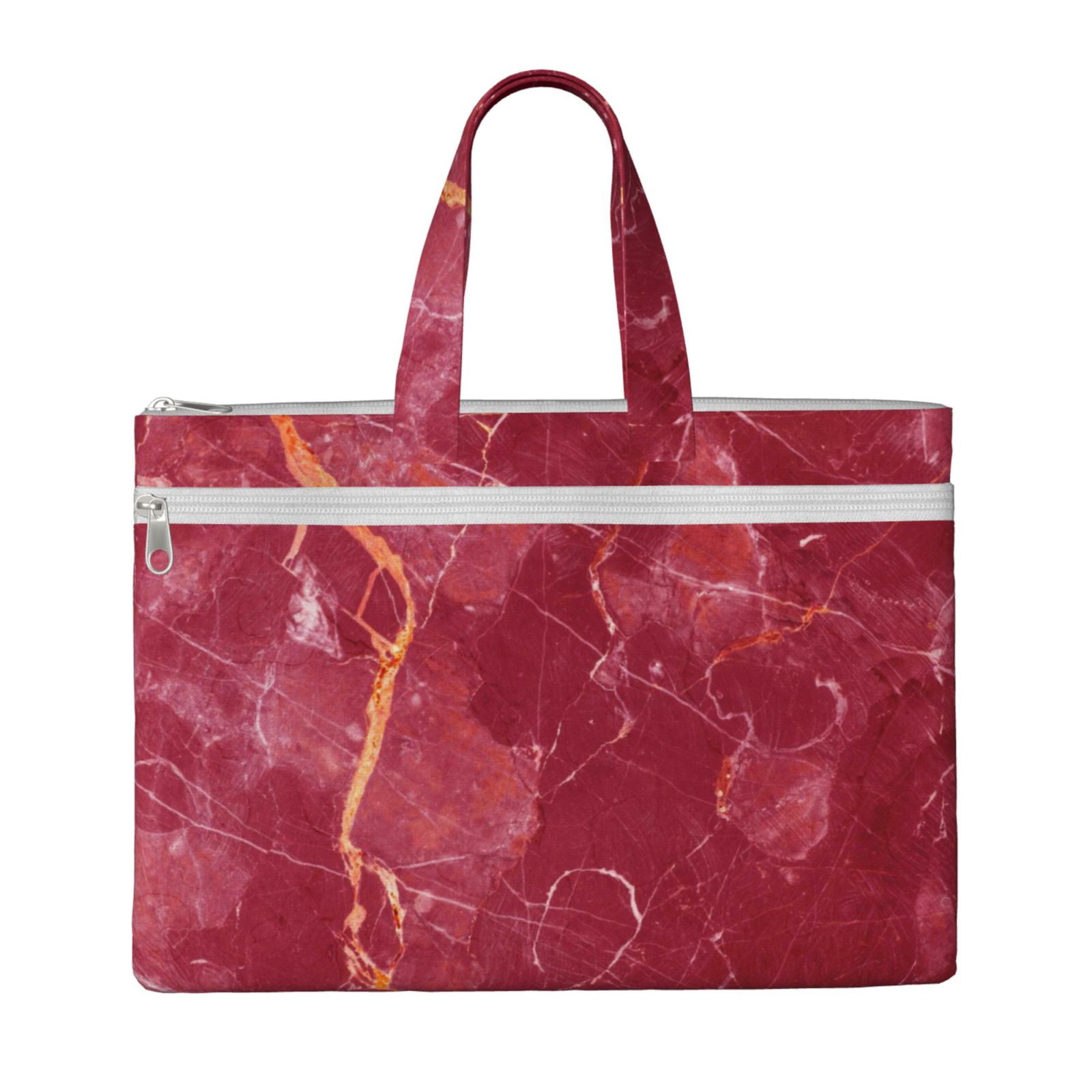 Kdxio Abstract Red Marble File Tote Document Bag Business Briefcase Bag ...