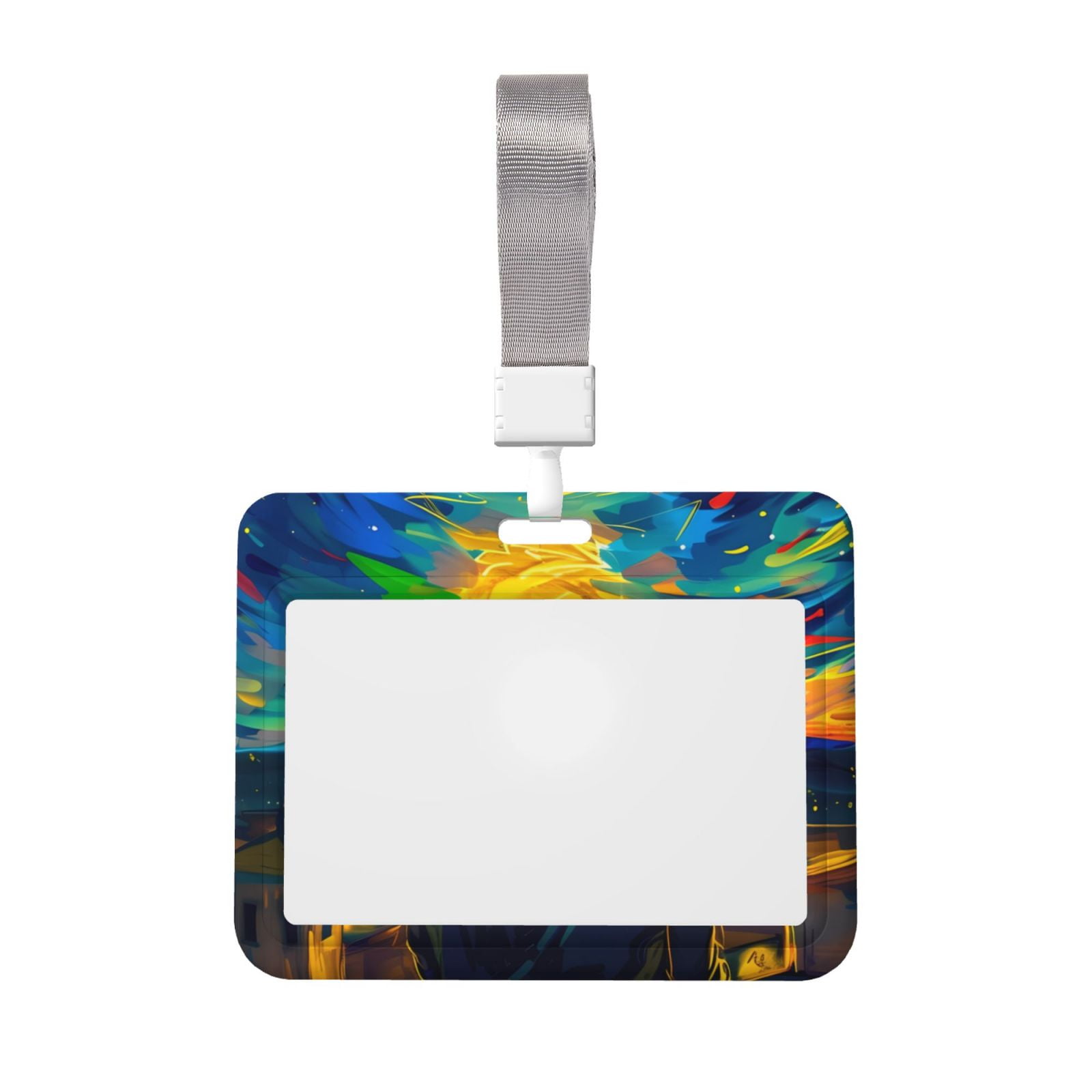Kdxio Abstract Starry Sky Card Badge Holder Work Badge Sleeve for ...