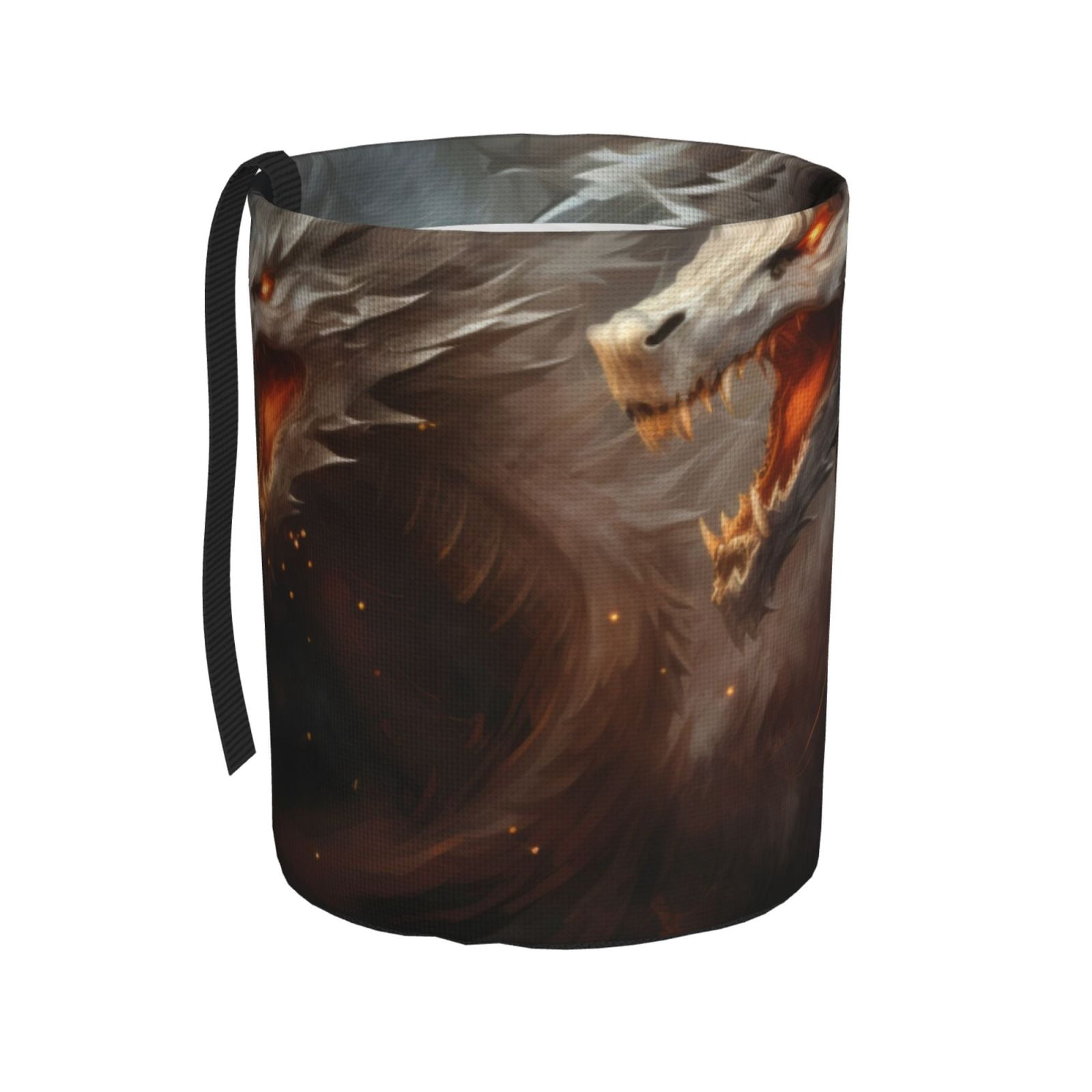 Kdxio Abstract White Dragon Car Trash Can Garbage Car Accessories Trash ...