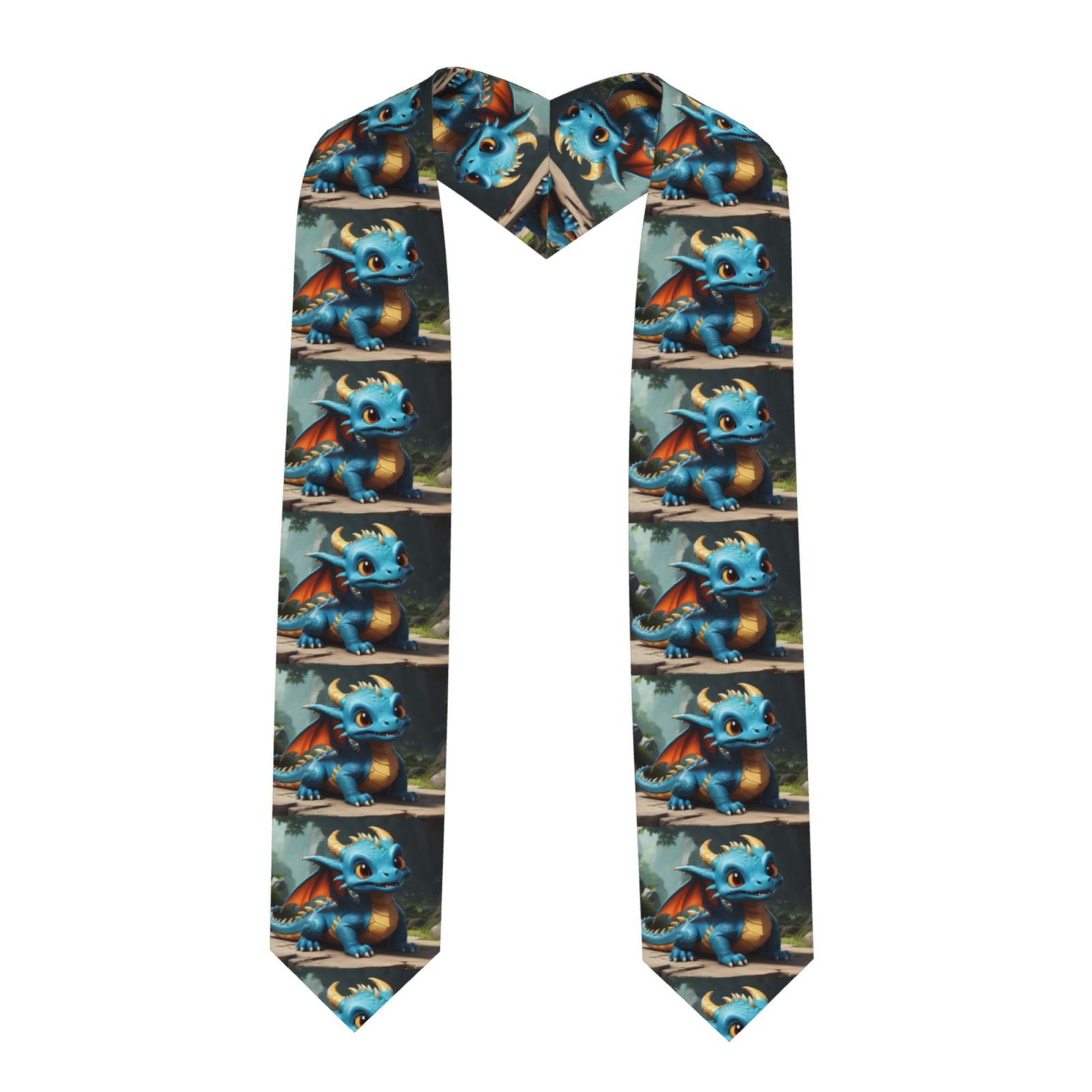 Kdxio Adorable Blue Baby Dragon Graduation Stole Class, Graduation Sash ...
