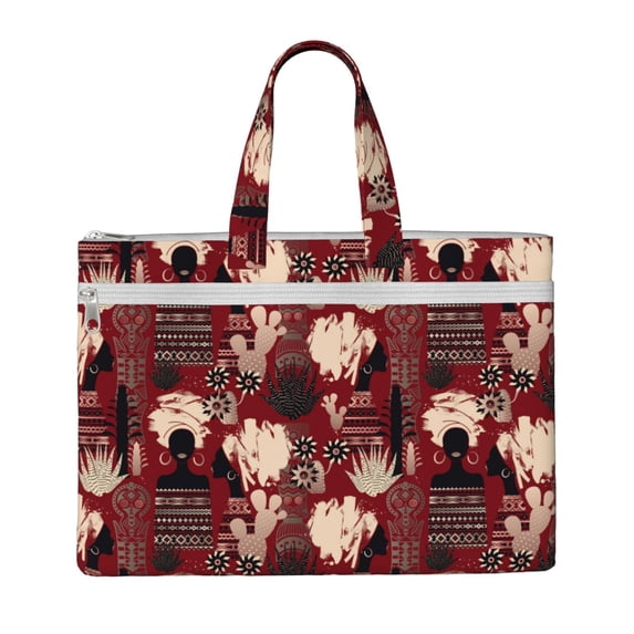 Kdxio African Women A File Tote Document Bag Business Briefcase Bag ...