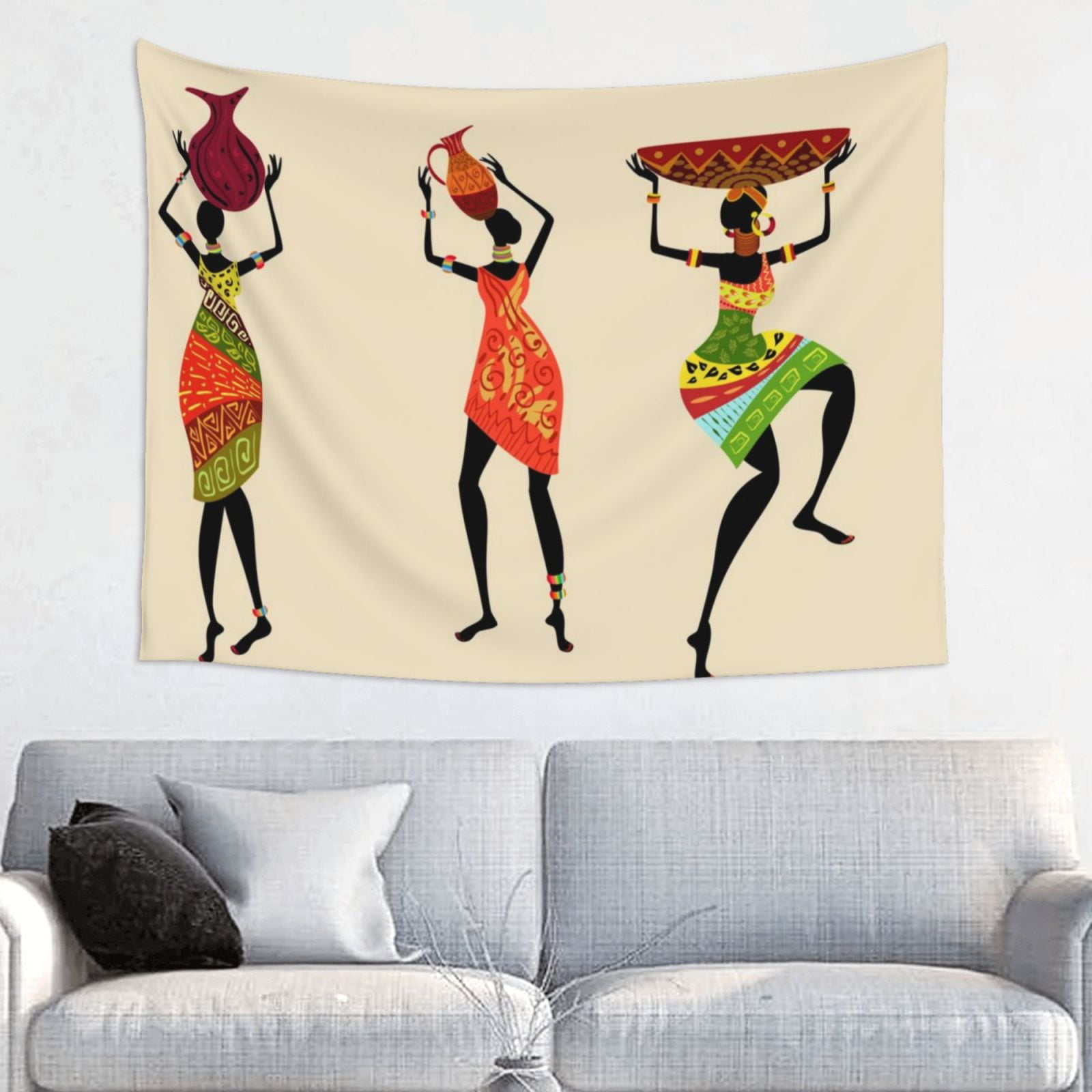 Kdxio African Women Wall Hanging Tapestries Banner For Bedroom College ...
