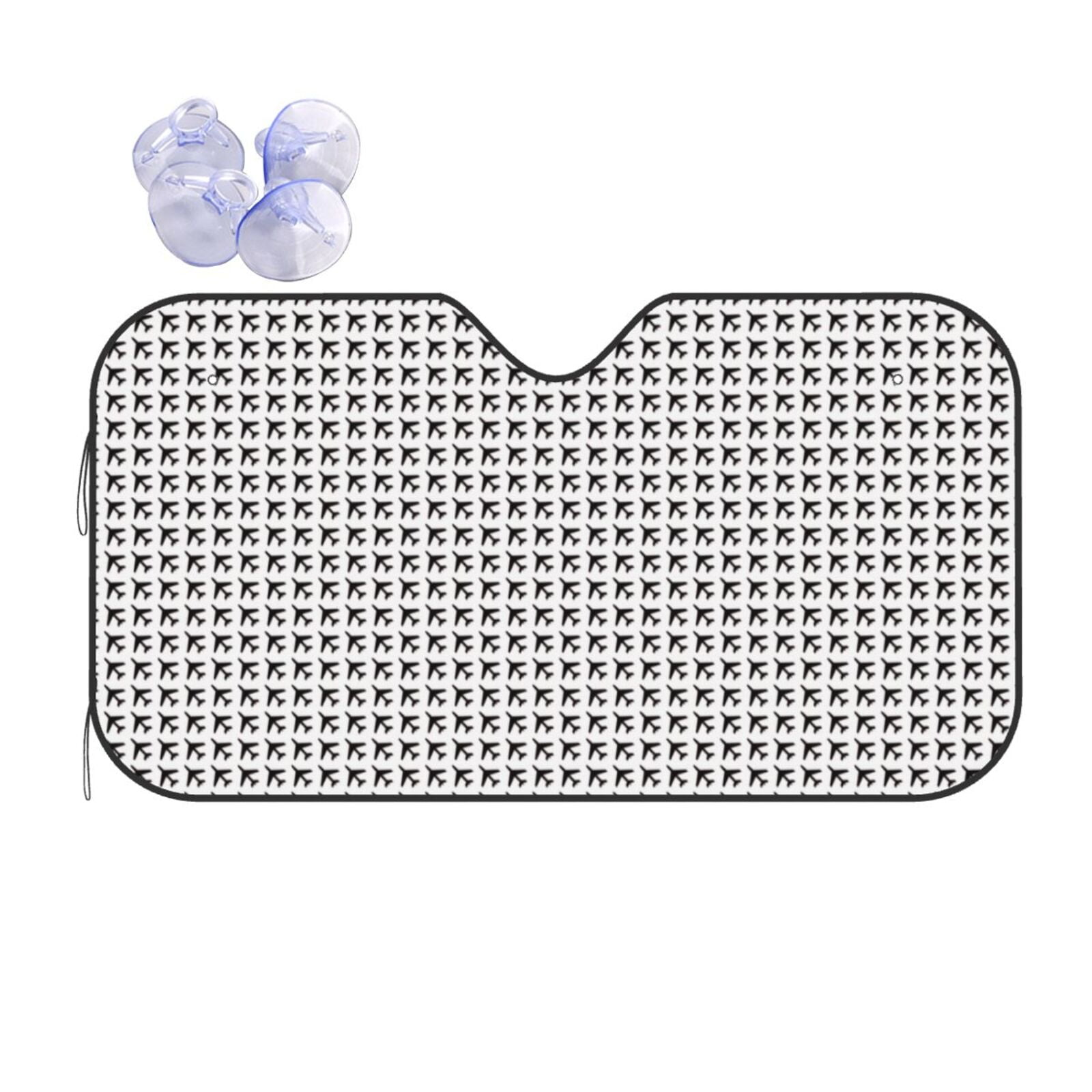 Kdxio Airplane Print Front Windshield Sun Shade,Folding Auto Sunshade ...