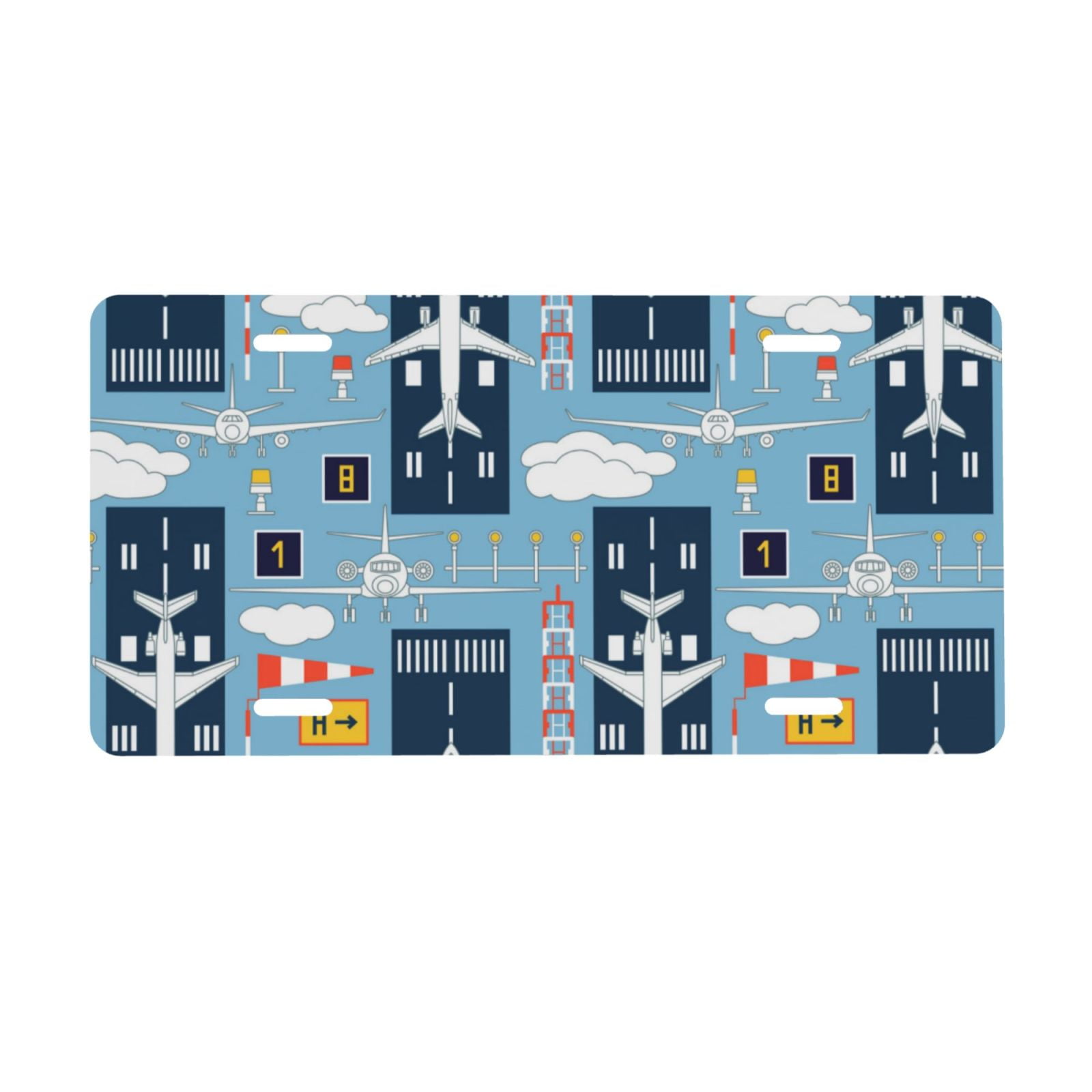 Kdxio Airplanes and Aviation Signs License Plate Car Front License ...