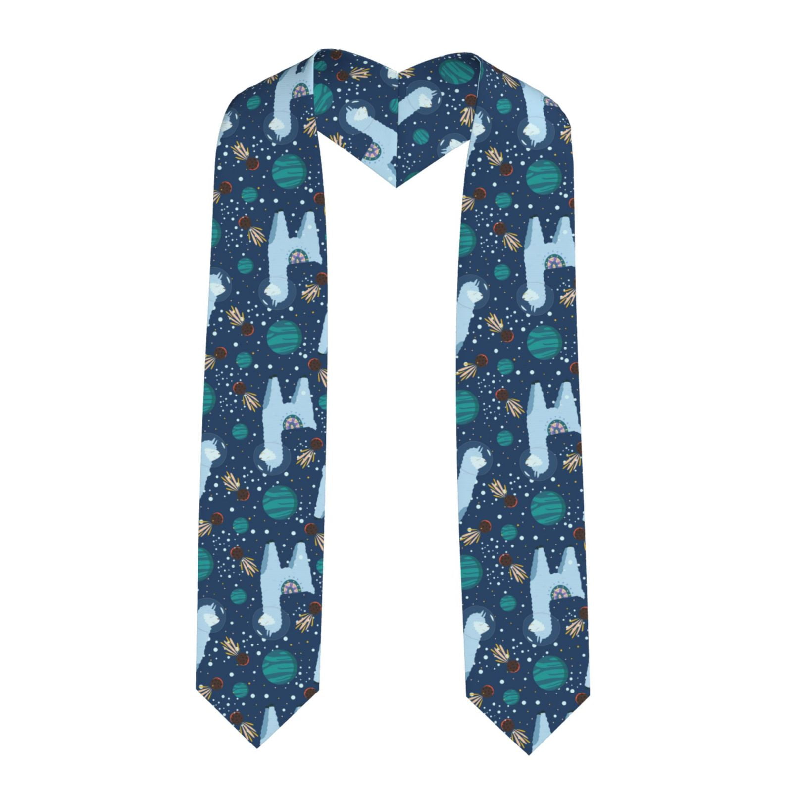Kdxio Alpaca Astronaut in Space Graduation Stole Class, Graduation Sash ...
