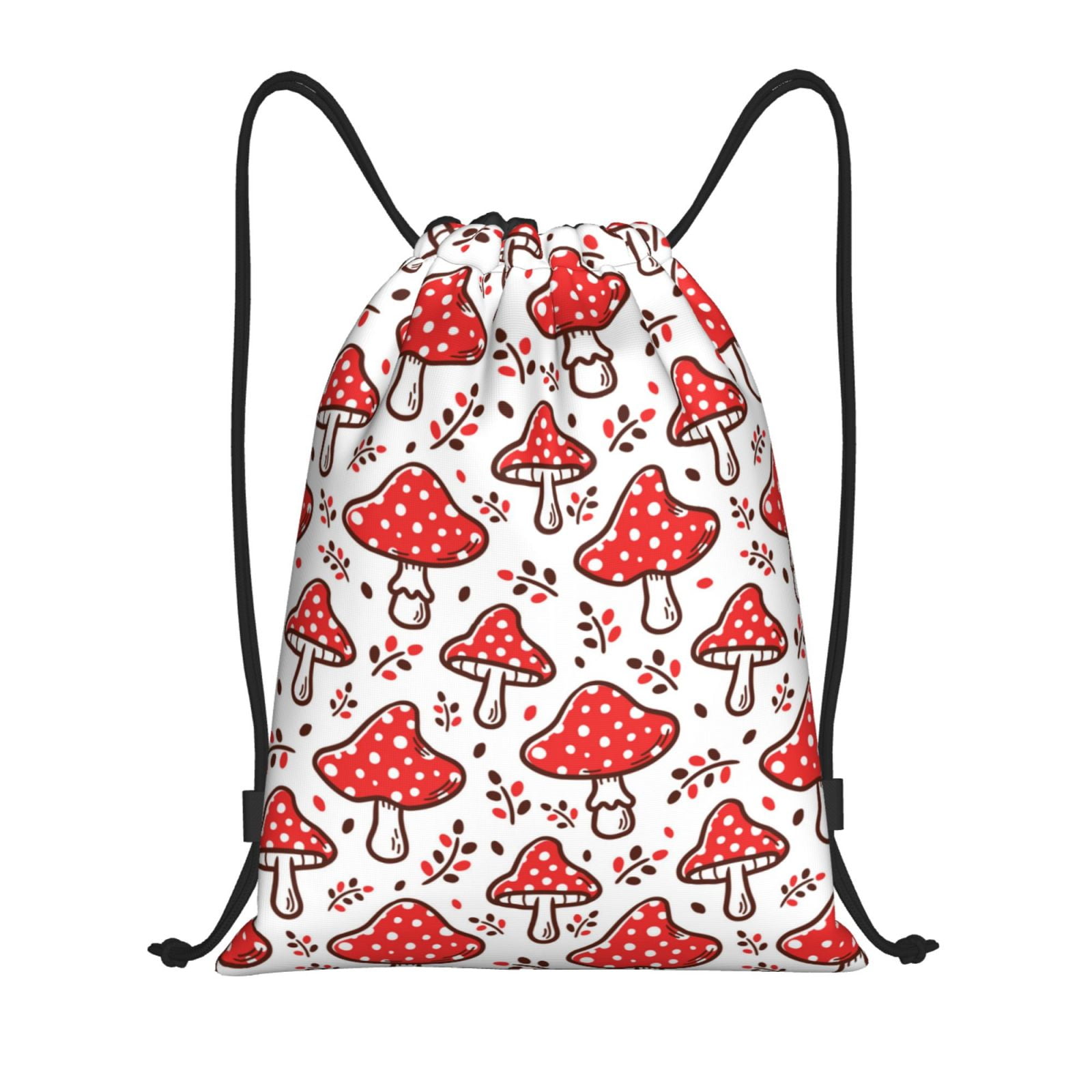 Kdxio Amanita Red Mushroom Print Drawstring Backpack Bag,Waterproof ...