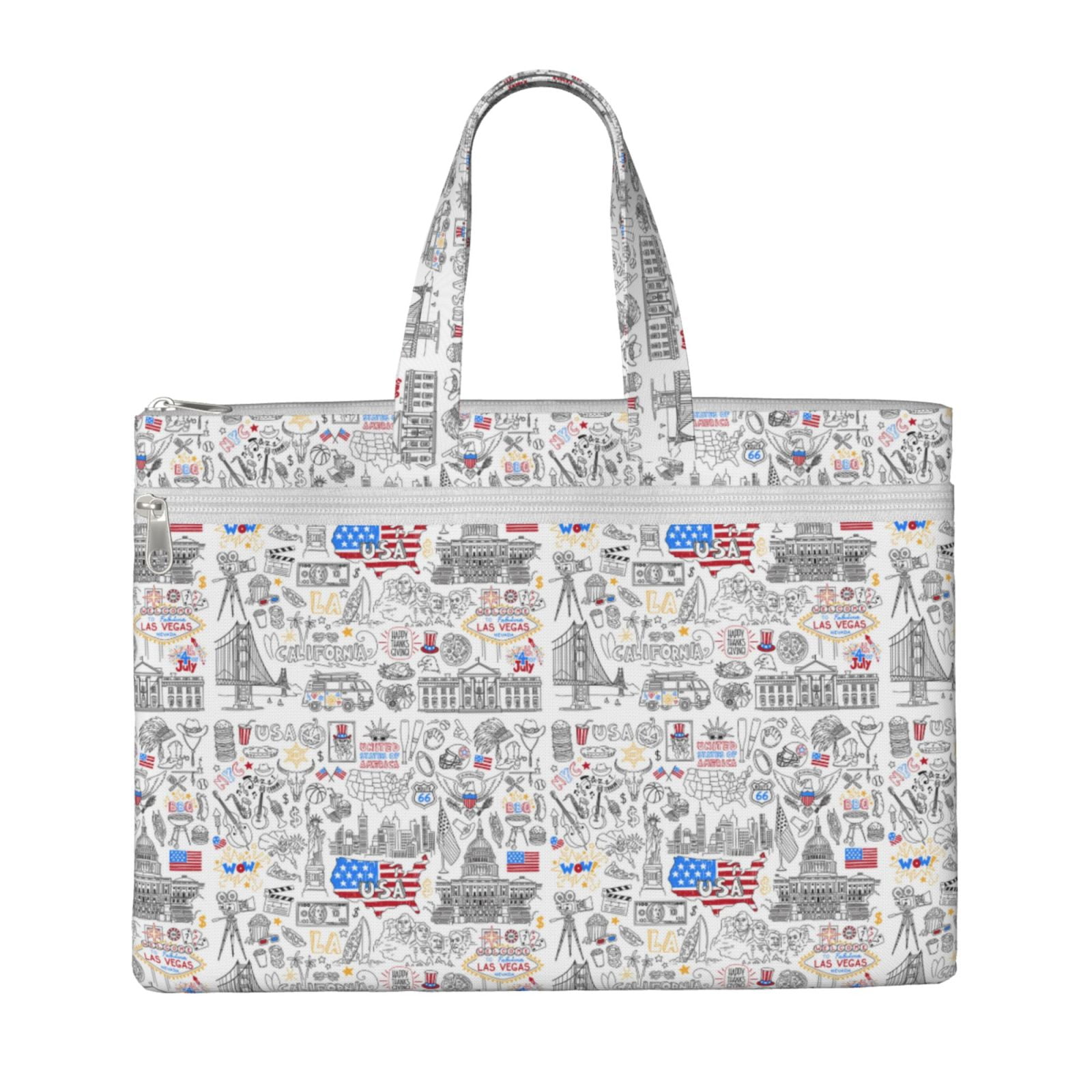 Kdxio America Landmarks2 File Tote Document Bag Business Briefcase Bag ...