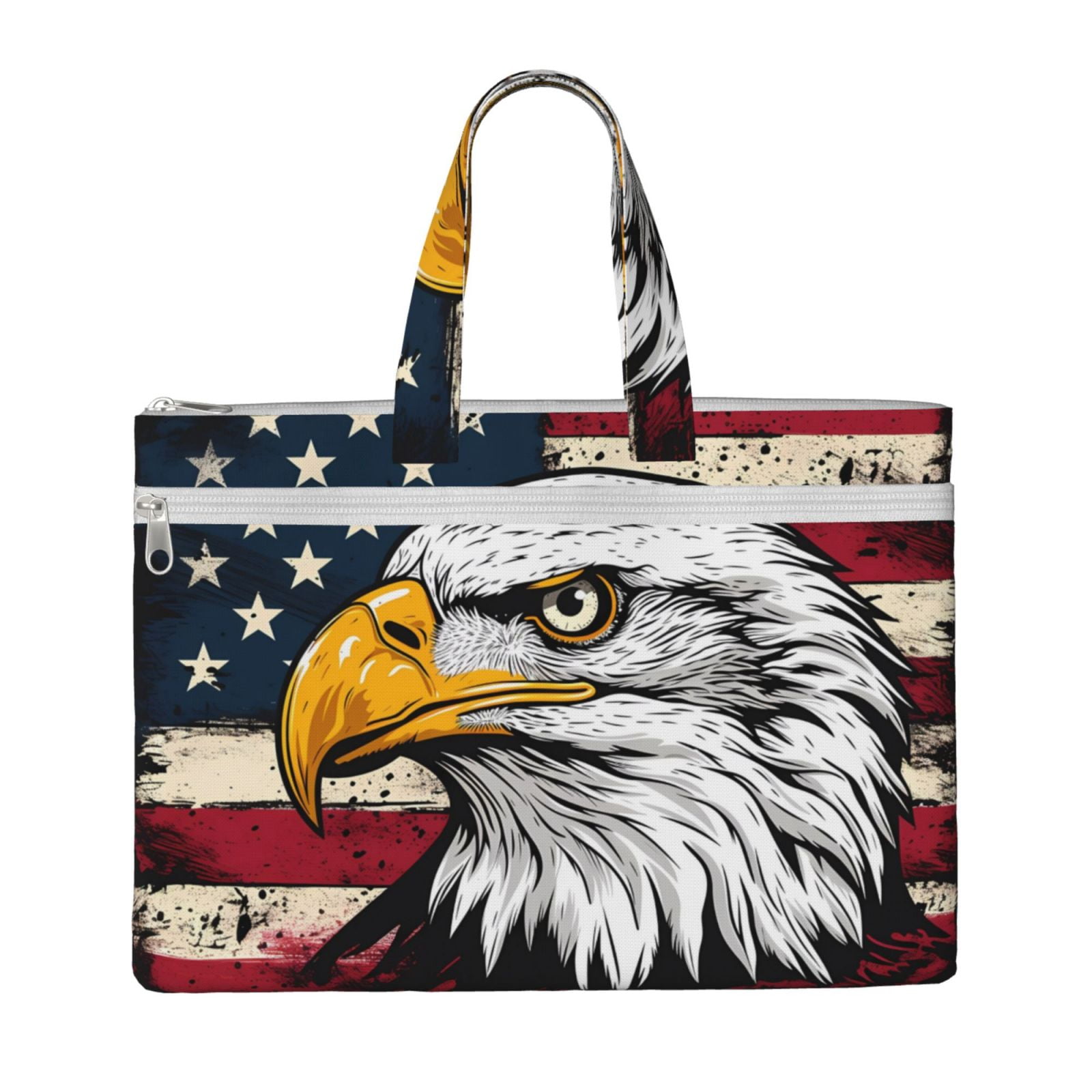 Kdxio American Bald Eagle File Tote Document Bag Business Briefcase Bag ...