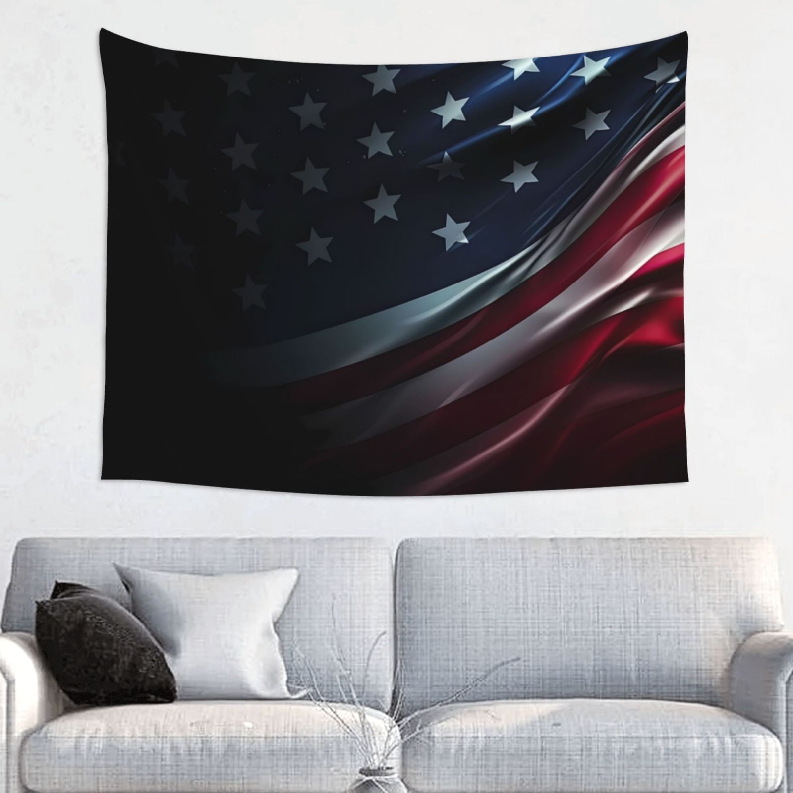 Kdxio American Flag Waving Print Wall Hanging Tapestries Banner For ...