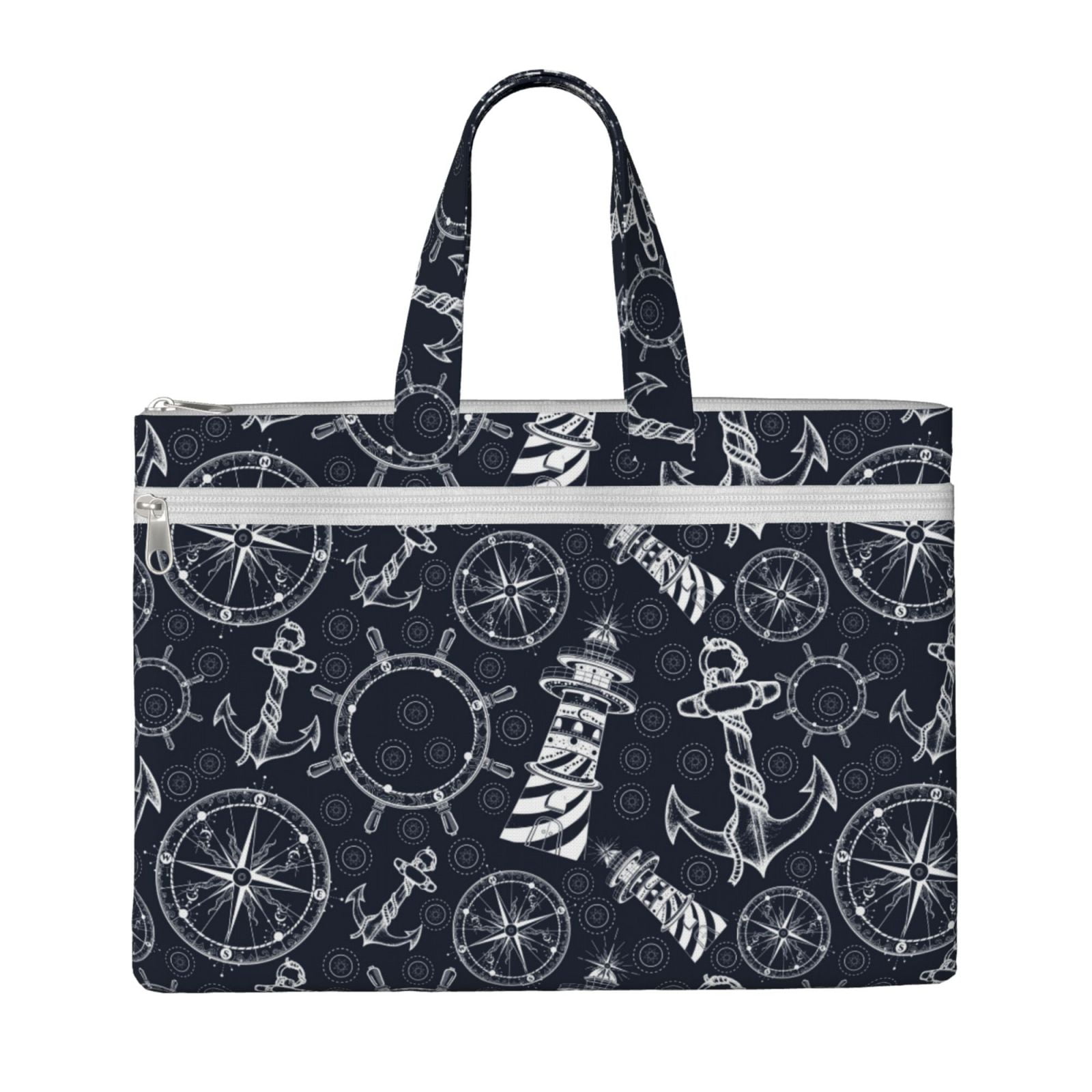 Kdxio Anchors and Lighthouse File Tote Document Bag Business Briefcase ...