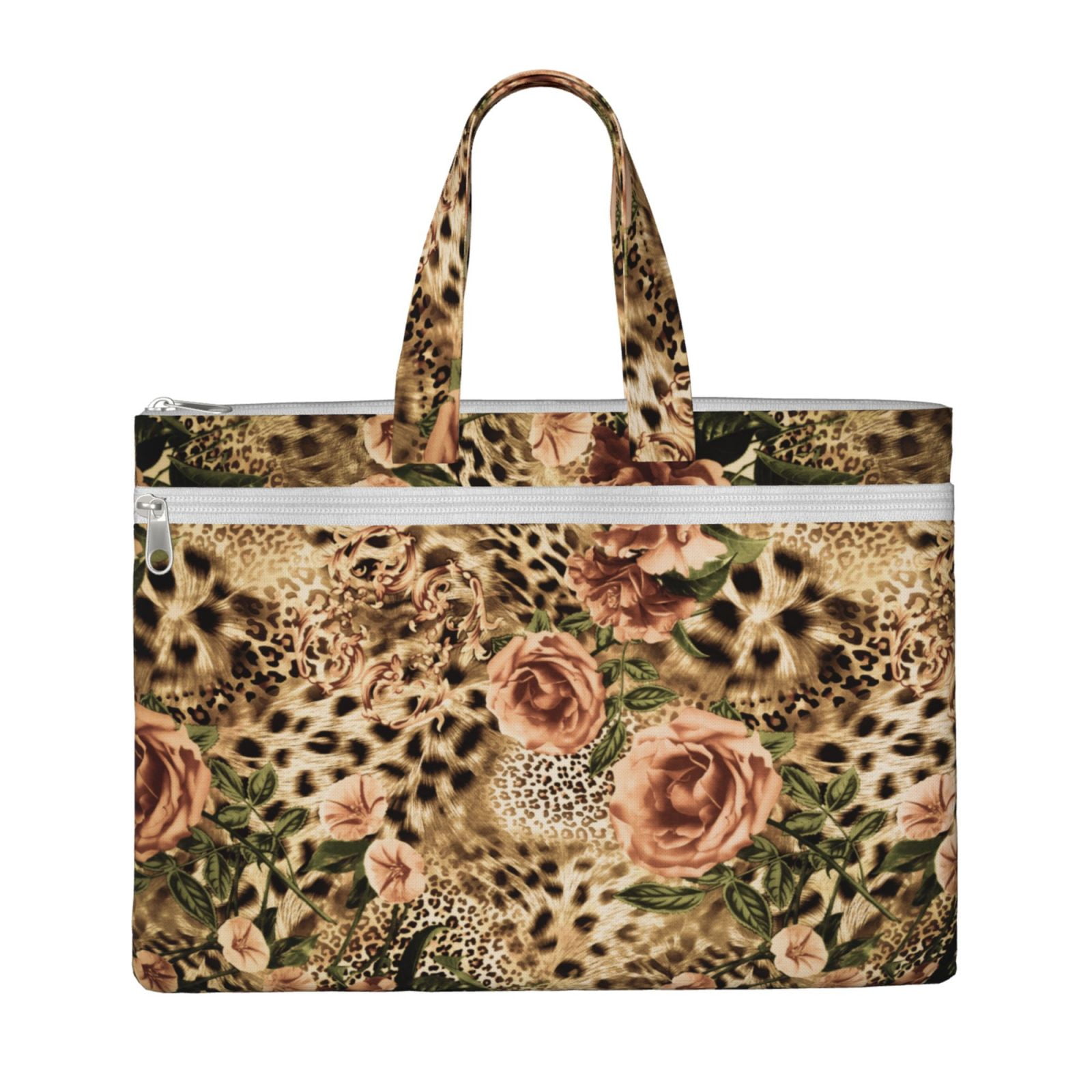 Kdxio Animal Leopard File Tote Document Bag Business Briefcase Bag ...