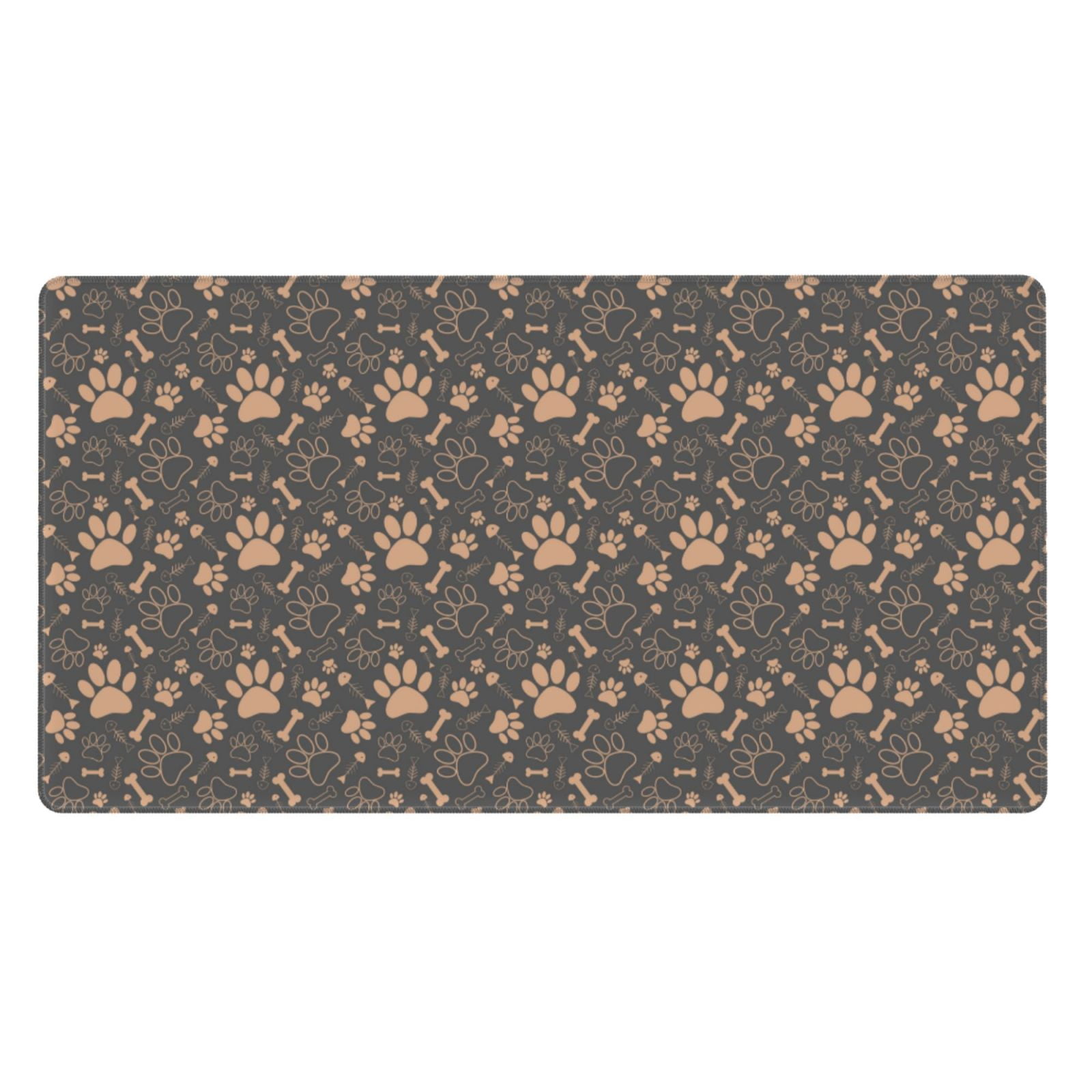 Kdxio Animal Paw Print Large Gaming Mouse Pad,Non-Slip Base,Water ...