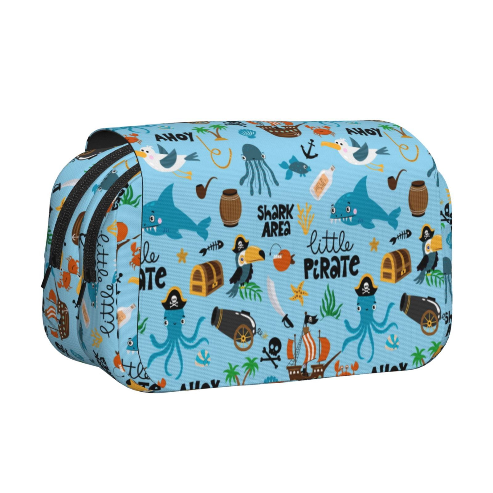 Kdxio Animal Pirate for Double Compartment Pen Case Oxford Organizer ...