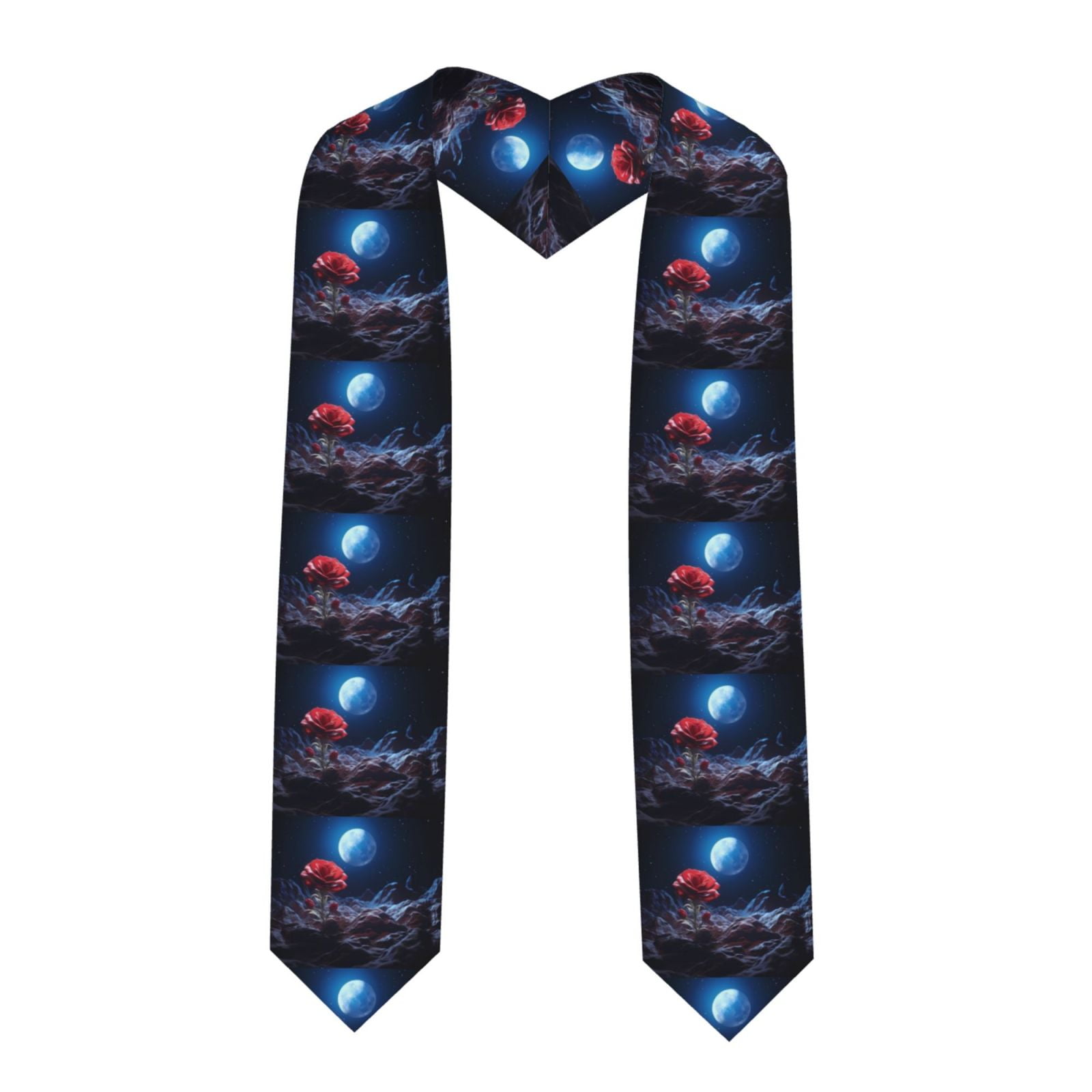 Kdxio Artistic Moon Rose Graduation Stole Class, Graduation Sash ...