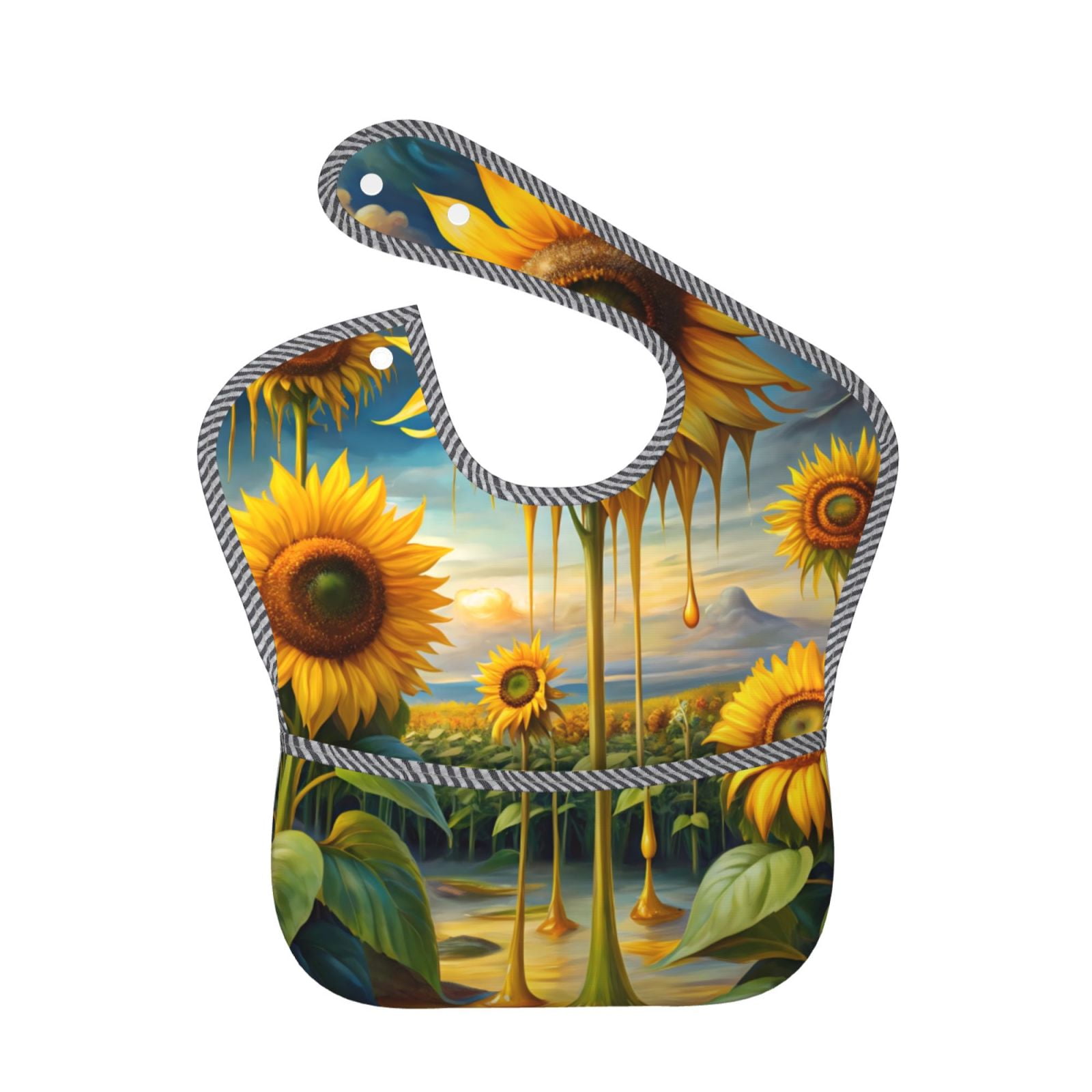 Kdxio Artistic Oil Painting Sunflower Bibs For Babies, Baby Bibs for ...