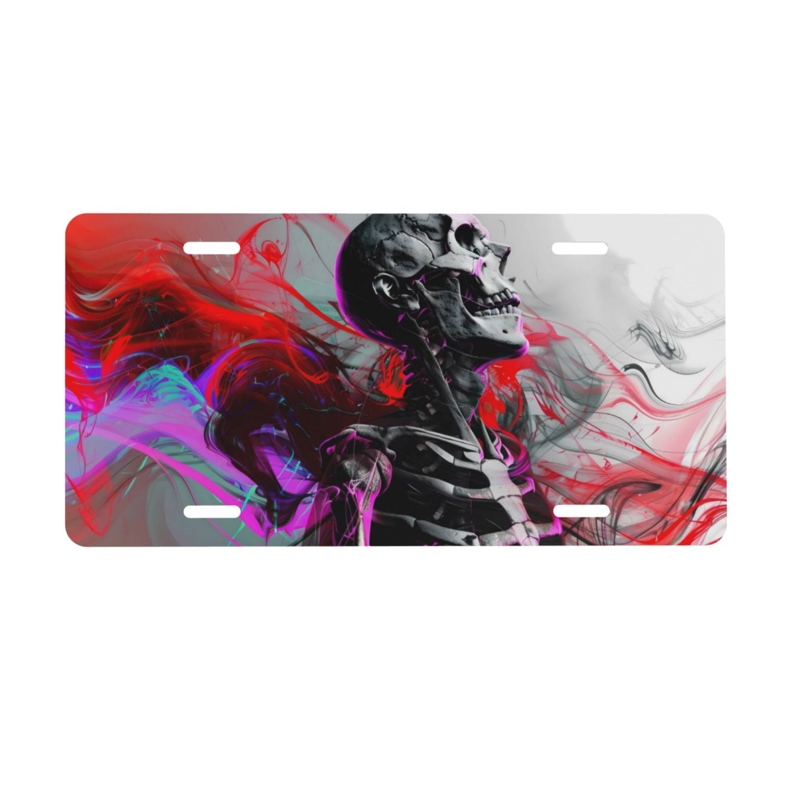 Kdxio Artistic Skull License Plate Car Front License Plate Car ...