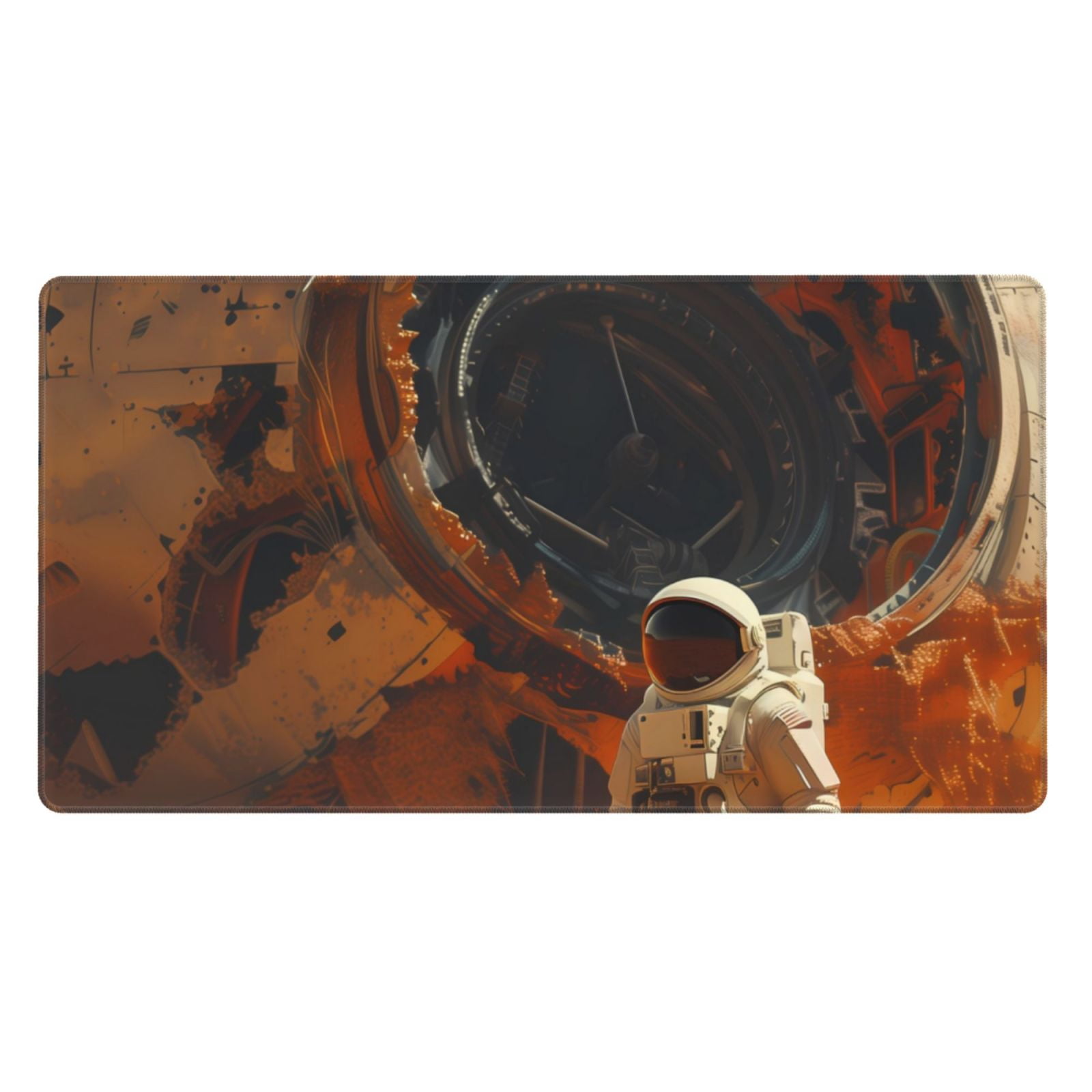 Kdxio Astronaut Exploring Mars Print Large Gaming Mouse Pad,Non-Slip ...