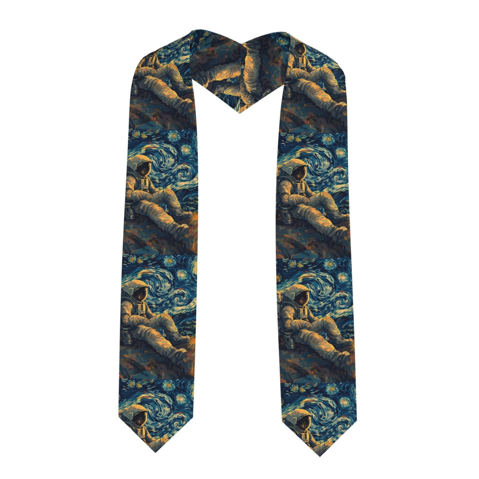 Kdxio Astronaut Starry Night Graduation Stole Class, Graduation Sash ...