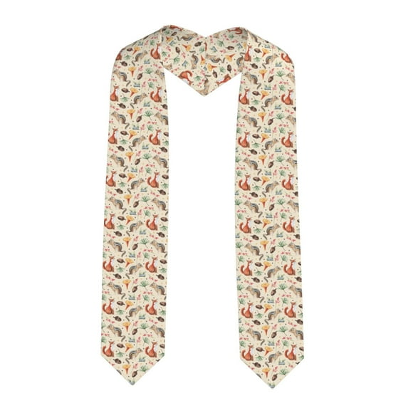 Kdxio Autumn Forest Animals Graduation Stole Class, Graduation Sash ...