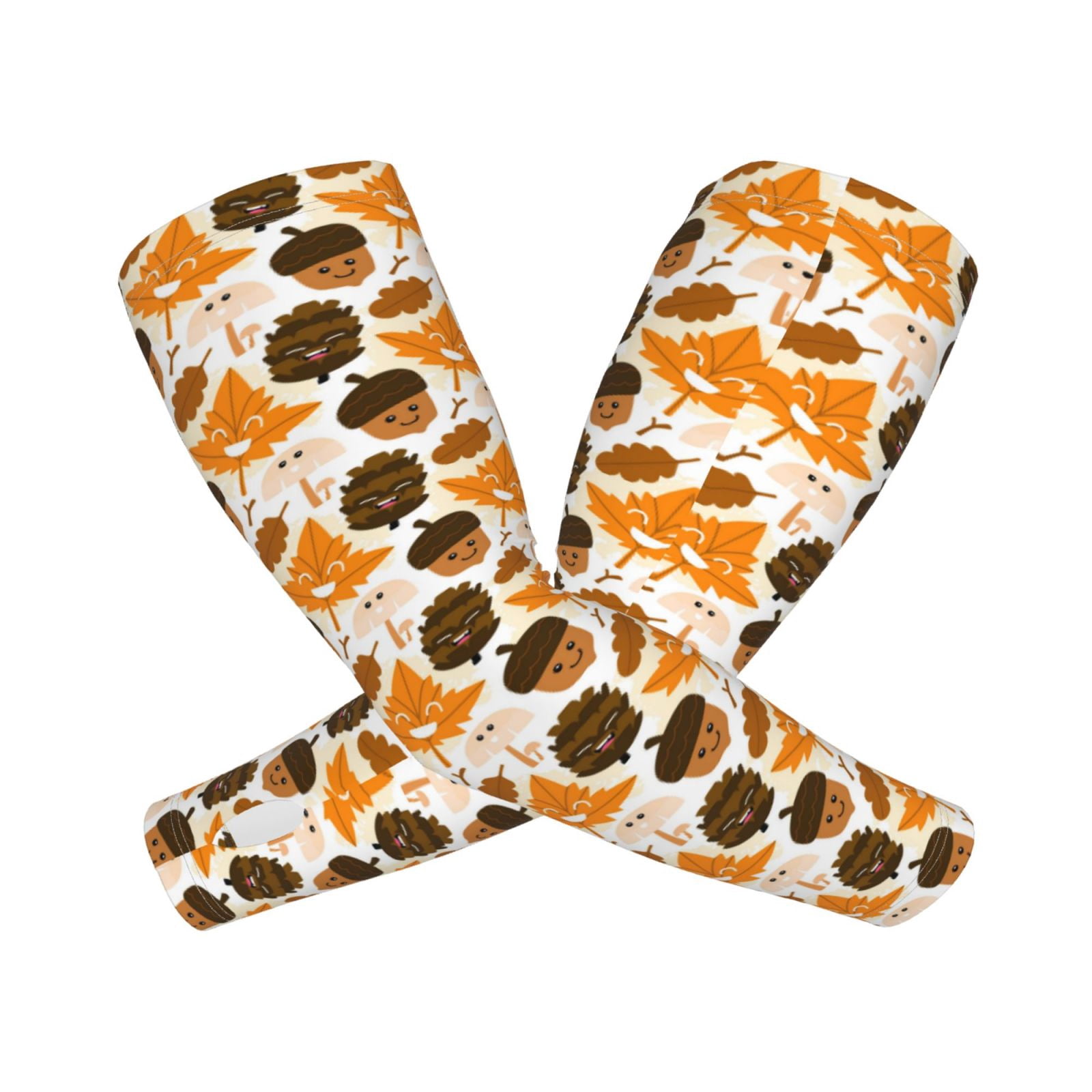 Kdxio Autumn Woodland Characters Print UV Sun Protection Arm Sleeves ...