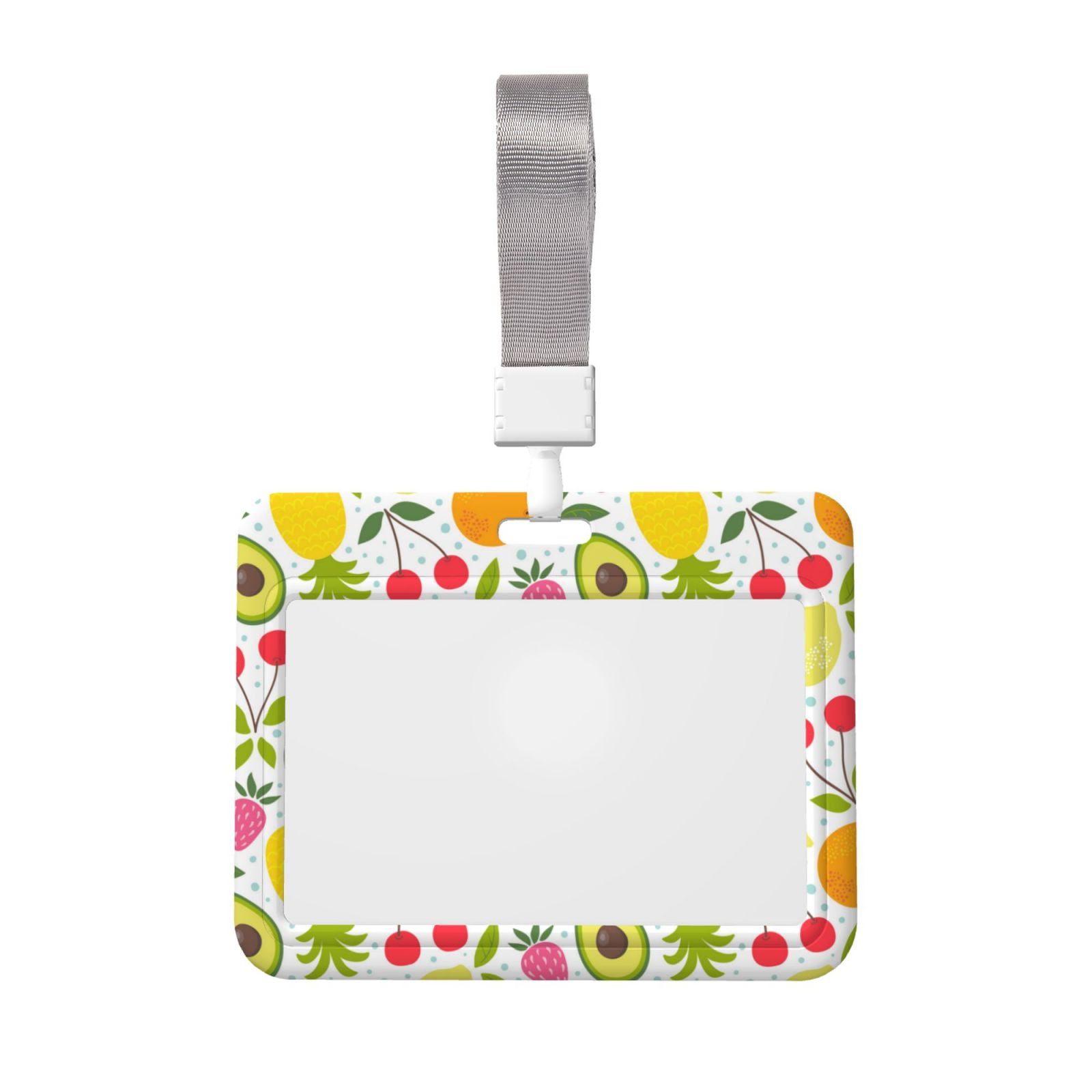 Kdxio Avocado And Pineapple Card Badge Holder Work Badge Sleeve for ...