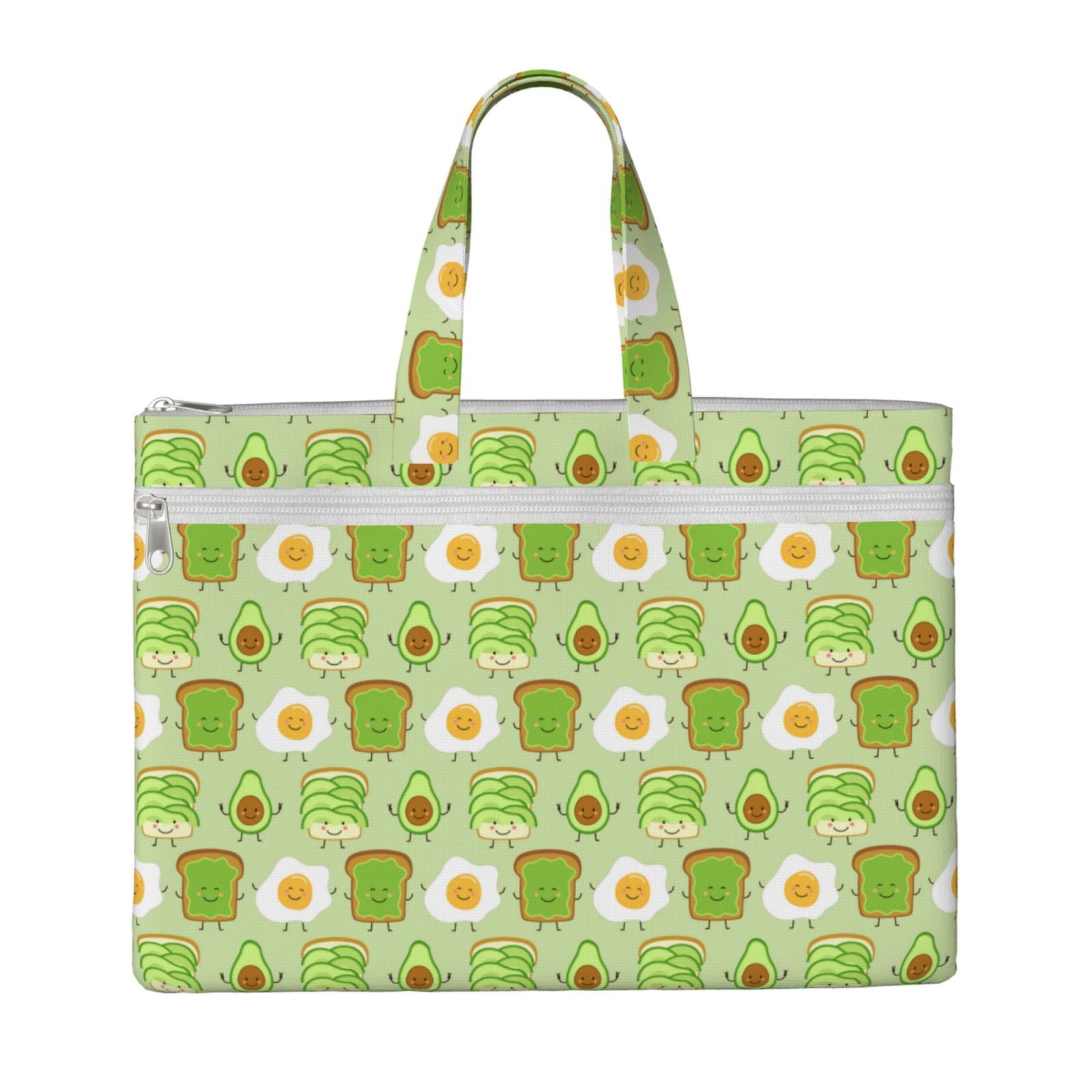 Kdxio Avocado And Toast File Tote Document Bag Business Briefcase Bag ...