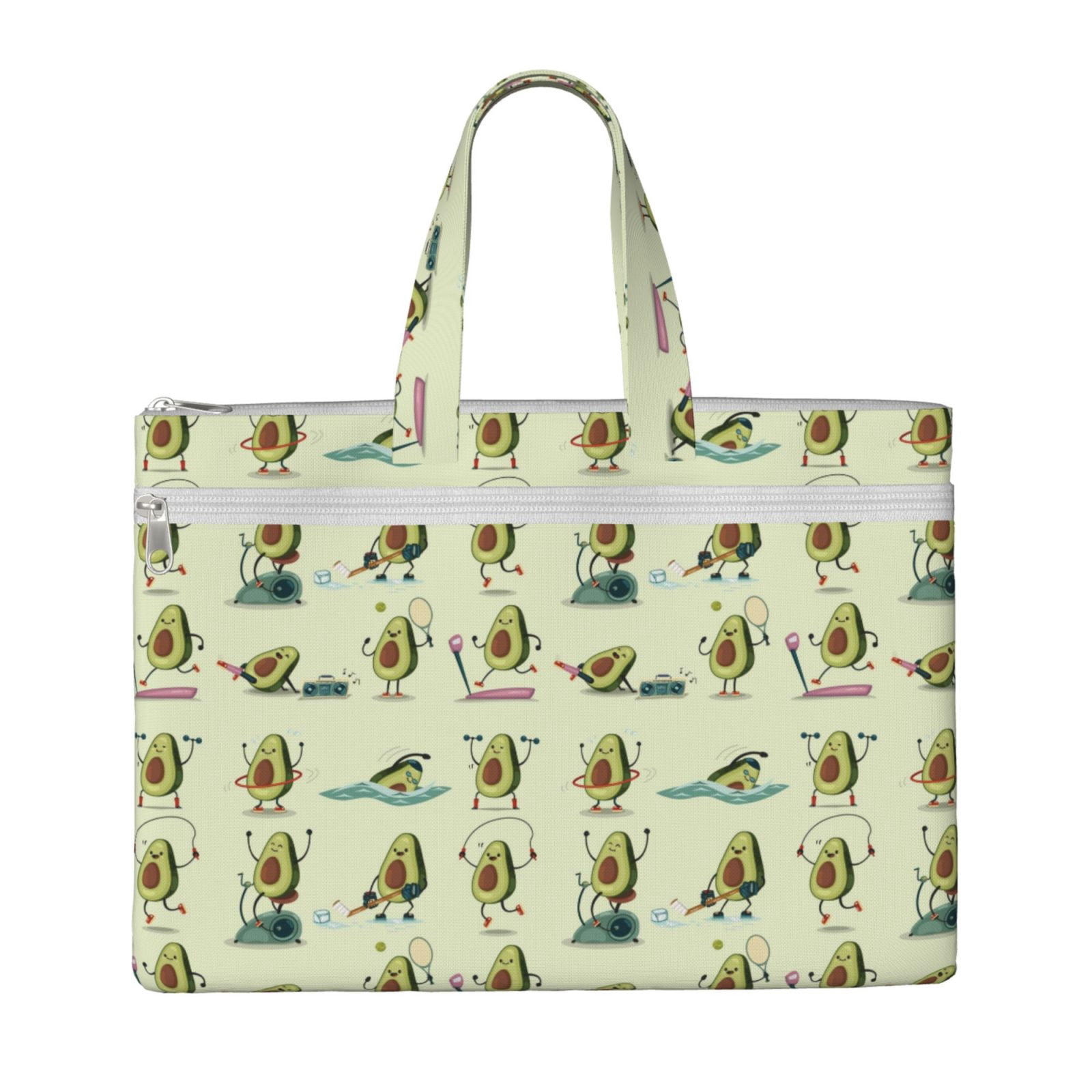 Kdxio Avocado for Exercise File Tote Document Bag Business Briefcase ...