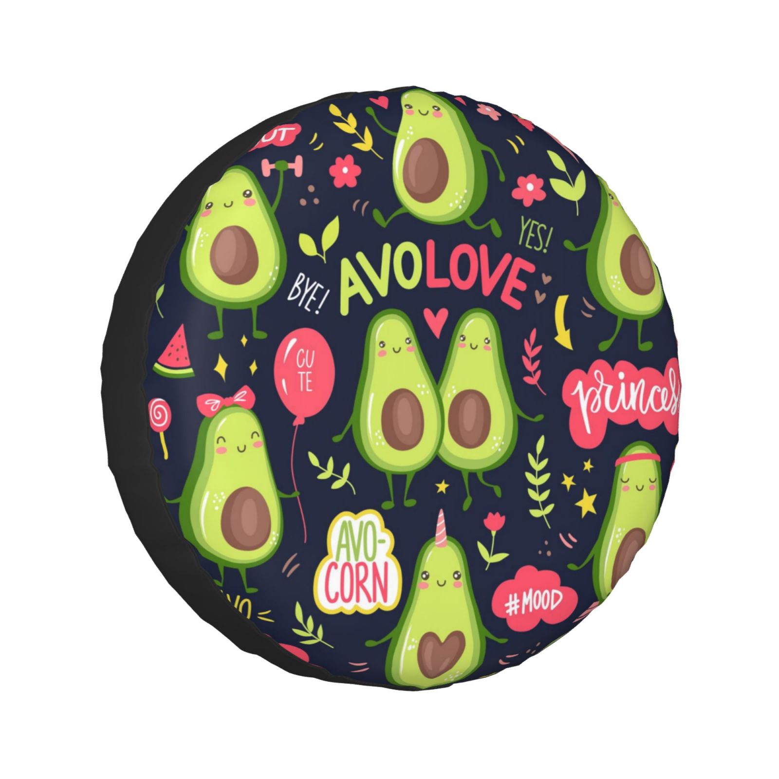 Kdxio Avocado LOVE for Tire Cover Wheel Protectors Tyre Covers ...