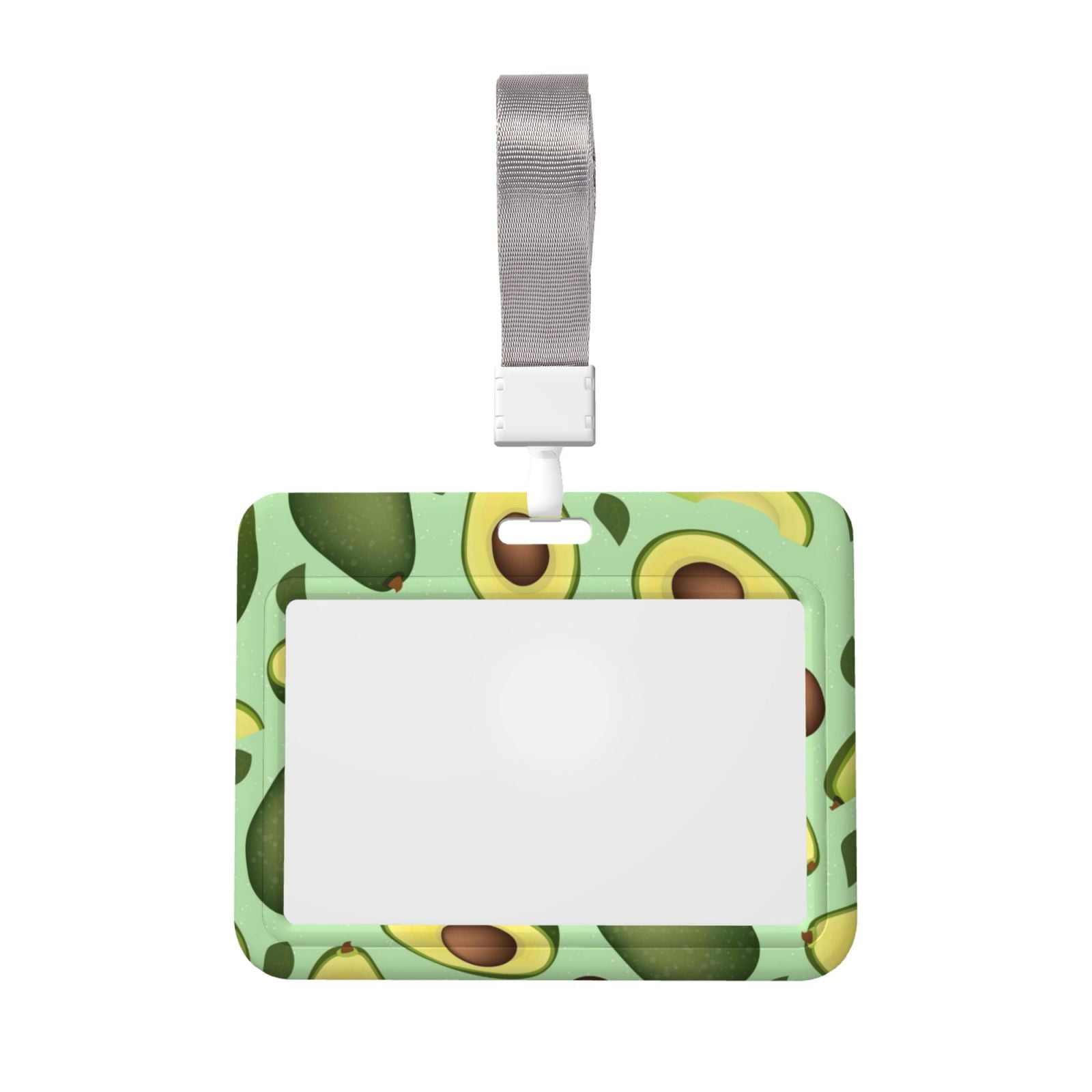 Kdxio Avocado With Seeds Card Badge Holder Work Badge Sleeve for Office ...